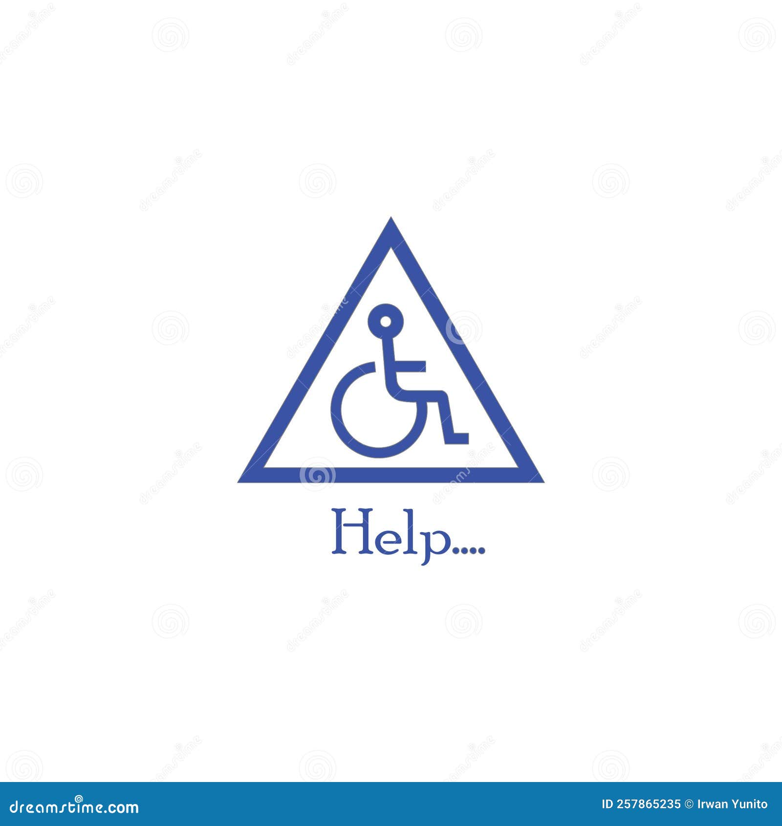 Logo Stock Disable Template Design Stock Vector - Illustration of ...