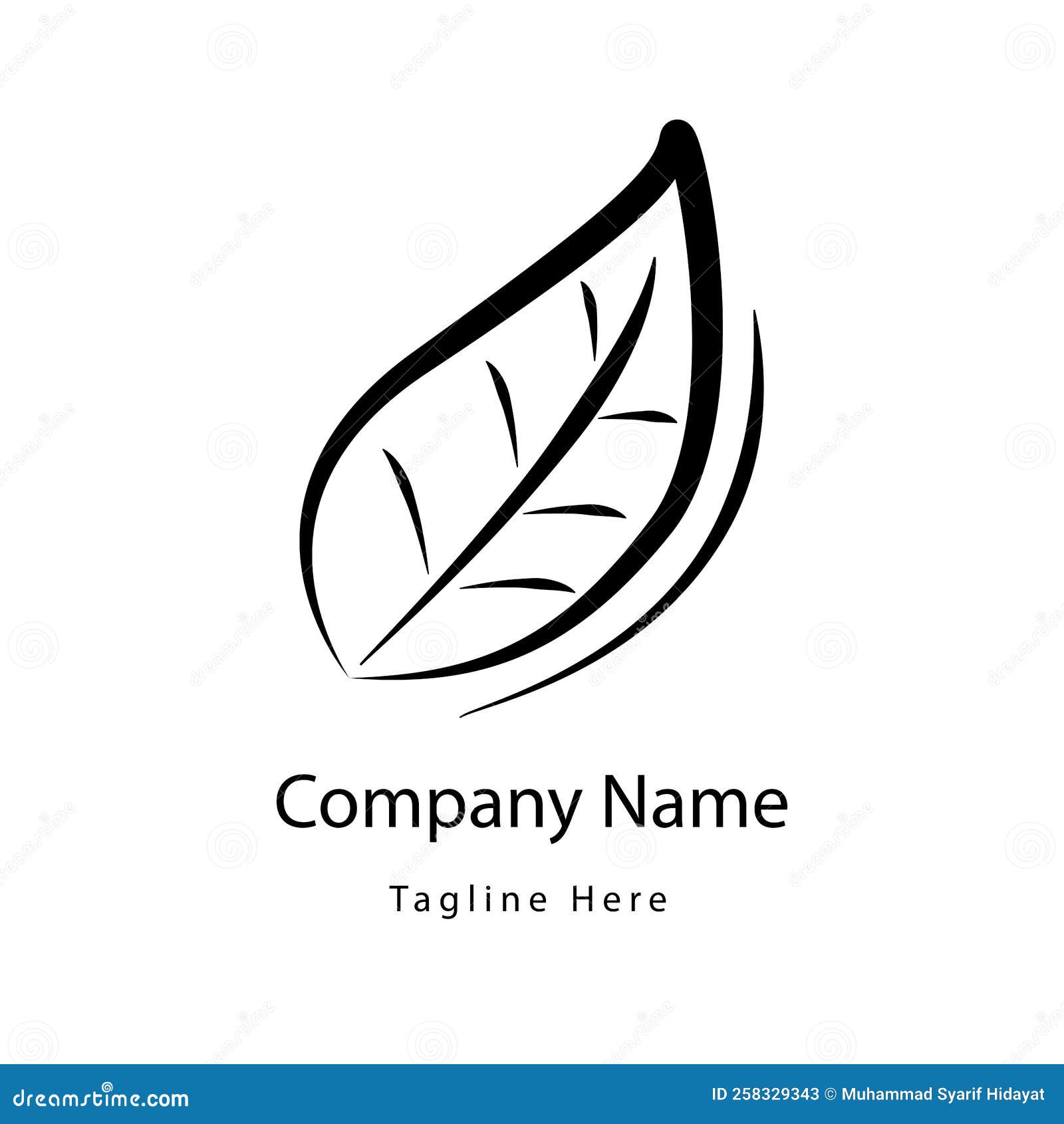 Leaf Concept of Company Logo Stock Illustration - Illustration of ...