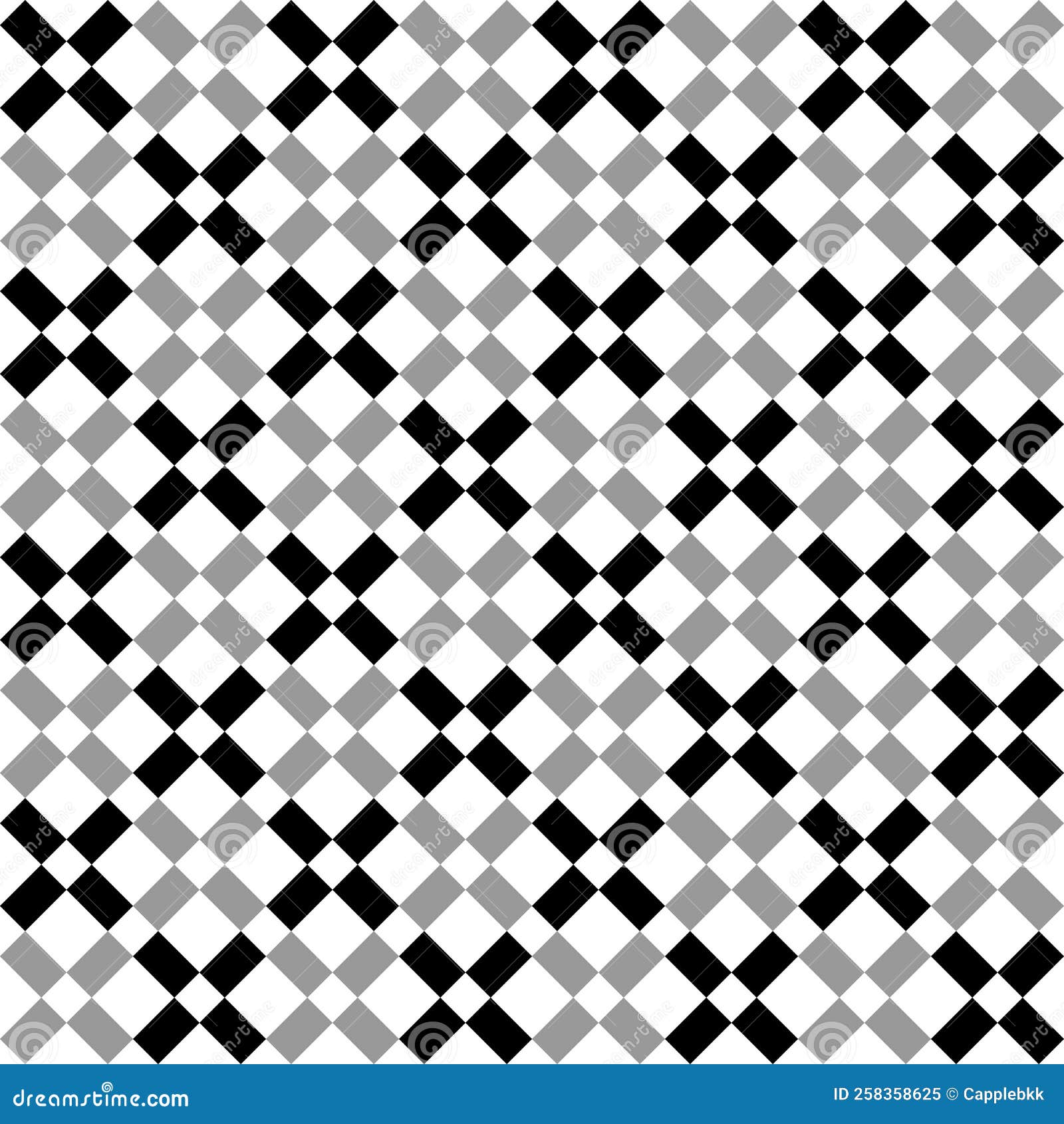 Square Checkered Pattern Black and Gray Stock Illustration ...