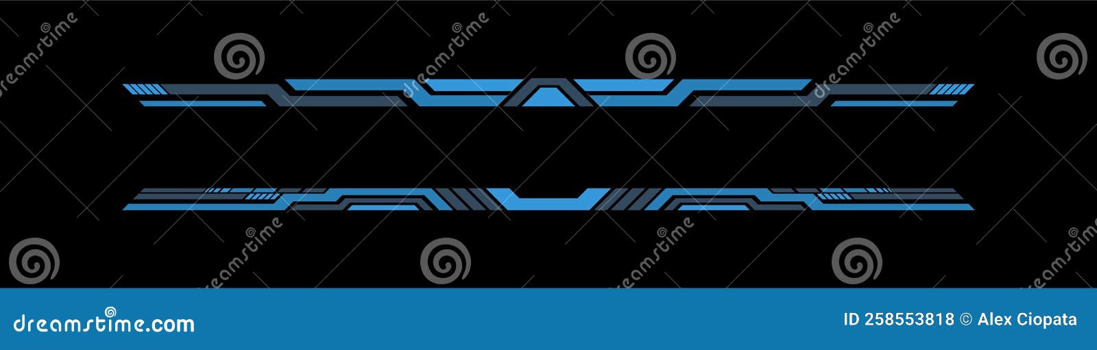 Hi-tech Headers and Footers Stock Vector - Illustration of collection ...