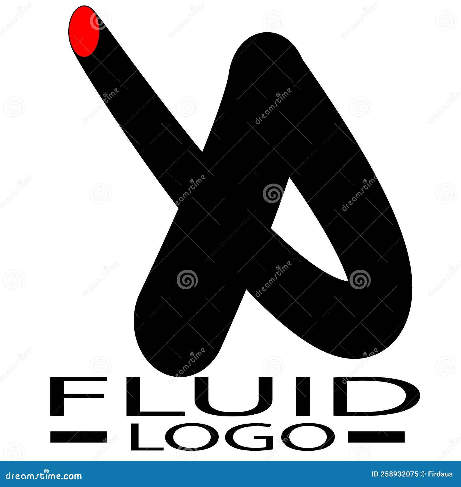 Logo with Three Dimensional Letter Design Stock Vector - Illustration ...