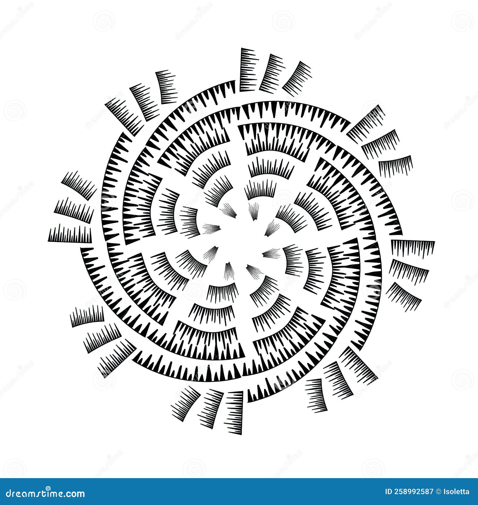 Abstract Round Pattern. Mandala Elegant Vector Background. Stock Vector ...