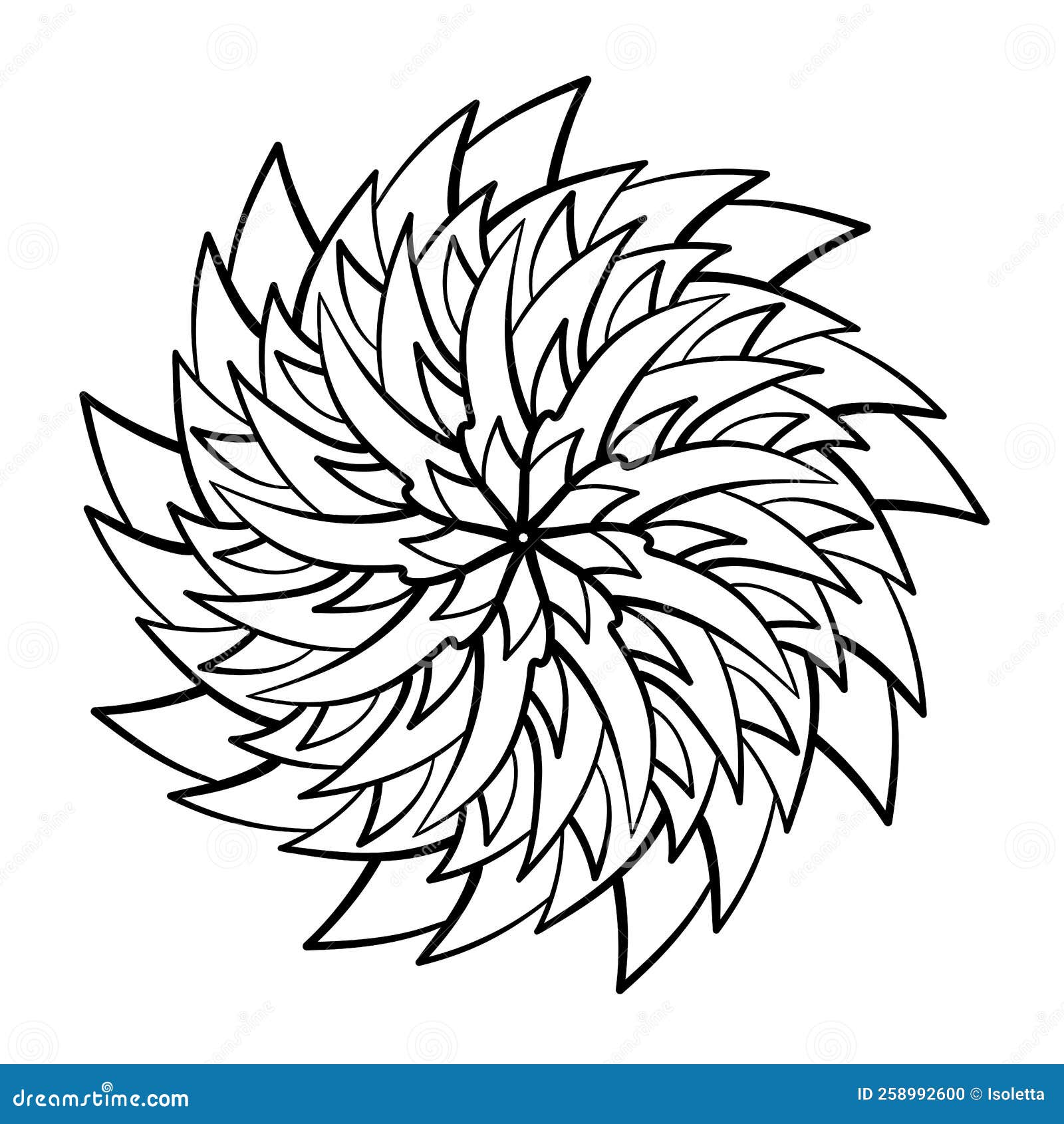 Abstract Round Pattern. Mandala Elegant Vector Background. Stock Vector ...