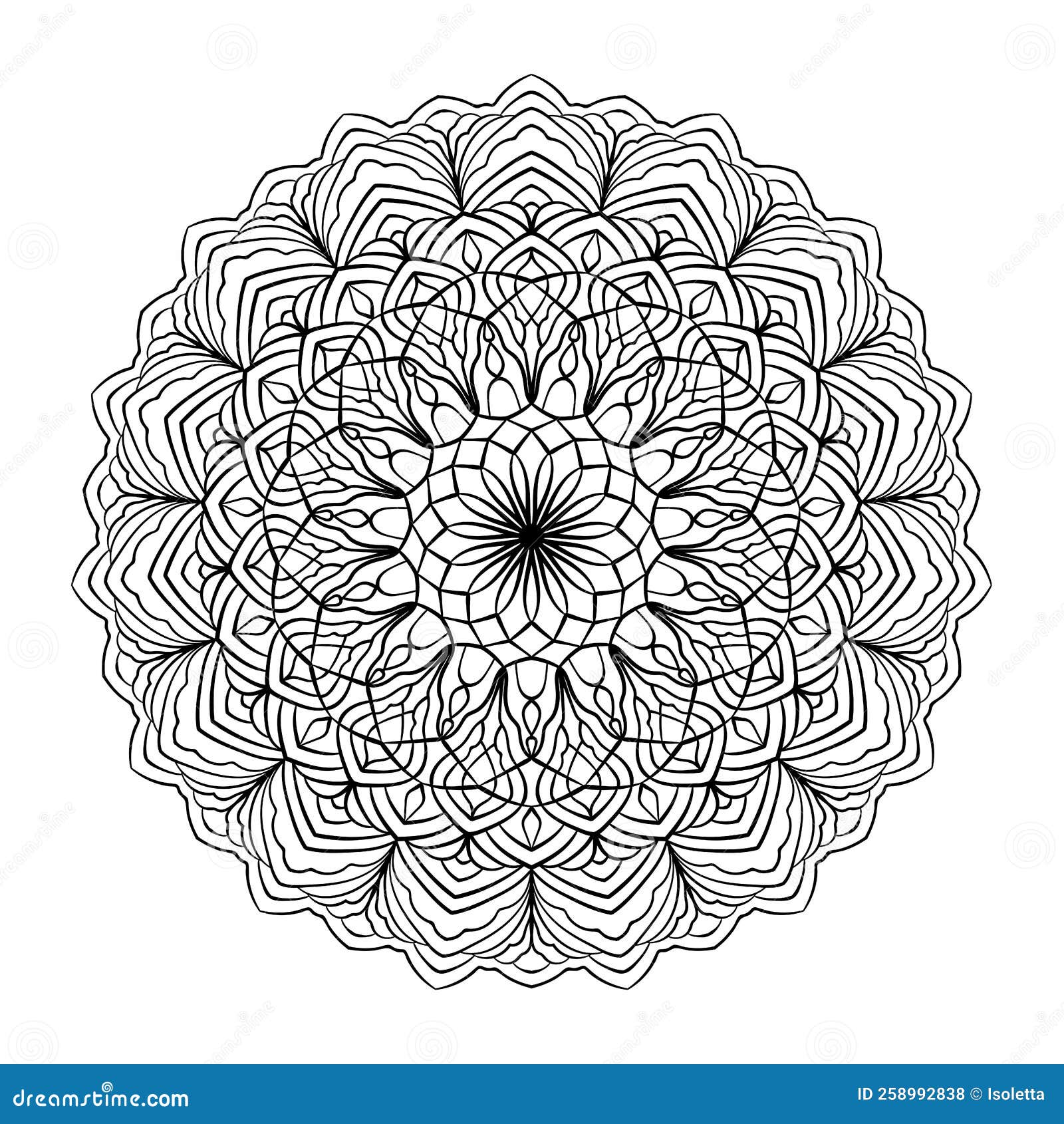 Abstract Mandala Pattern, Vector Illustration. Graphic Design Element ...