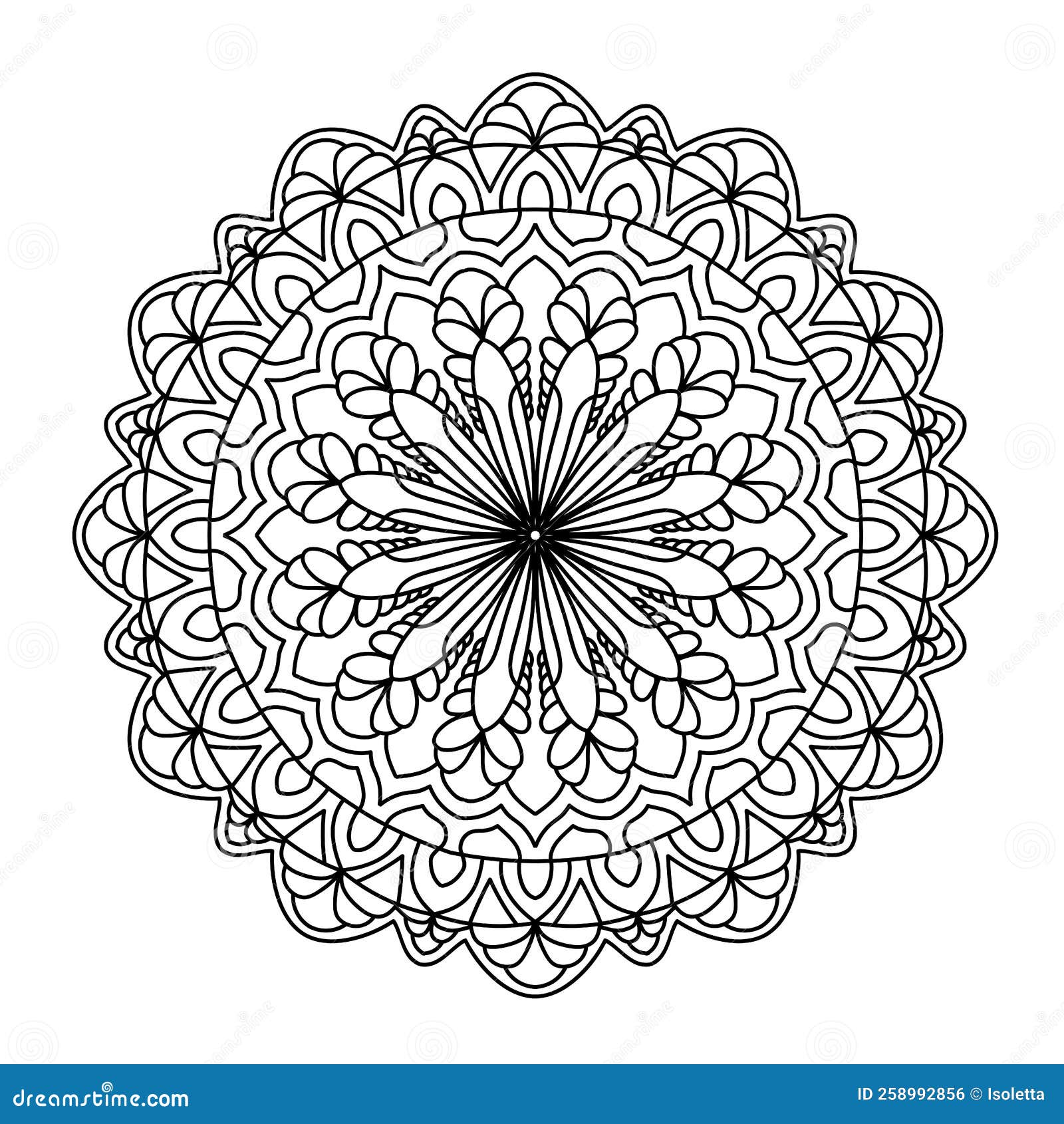 Abstract Mandala Pattern, Vector Illustration. Graphic Design Element ...