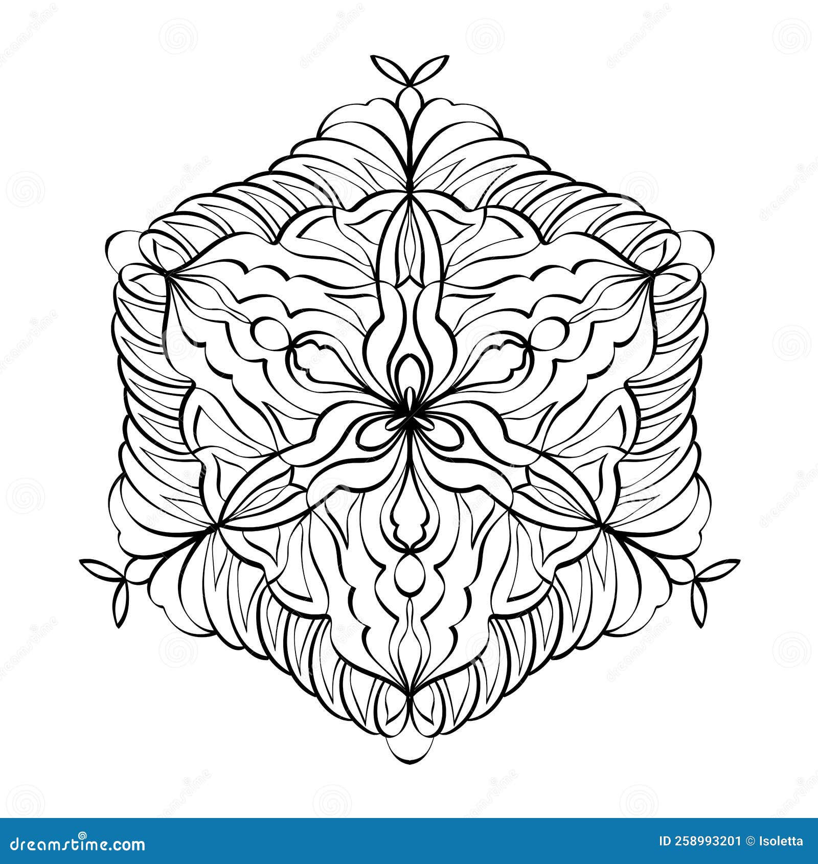 Abstract Mandala Pattern, Vector Illustration. Graphic Design Element ...
