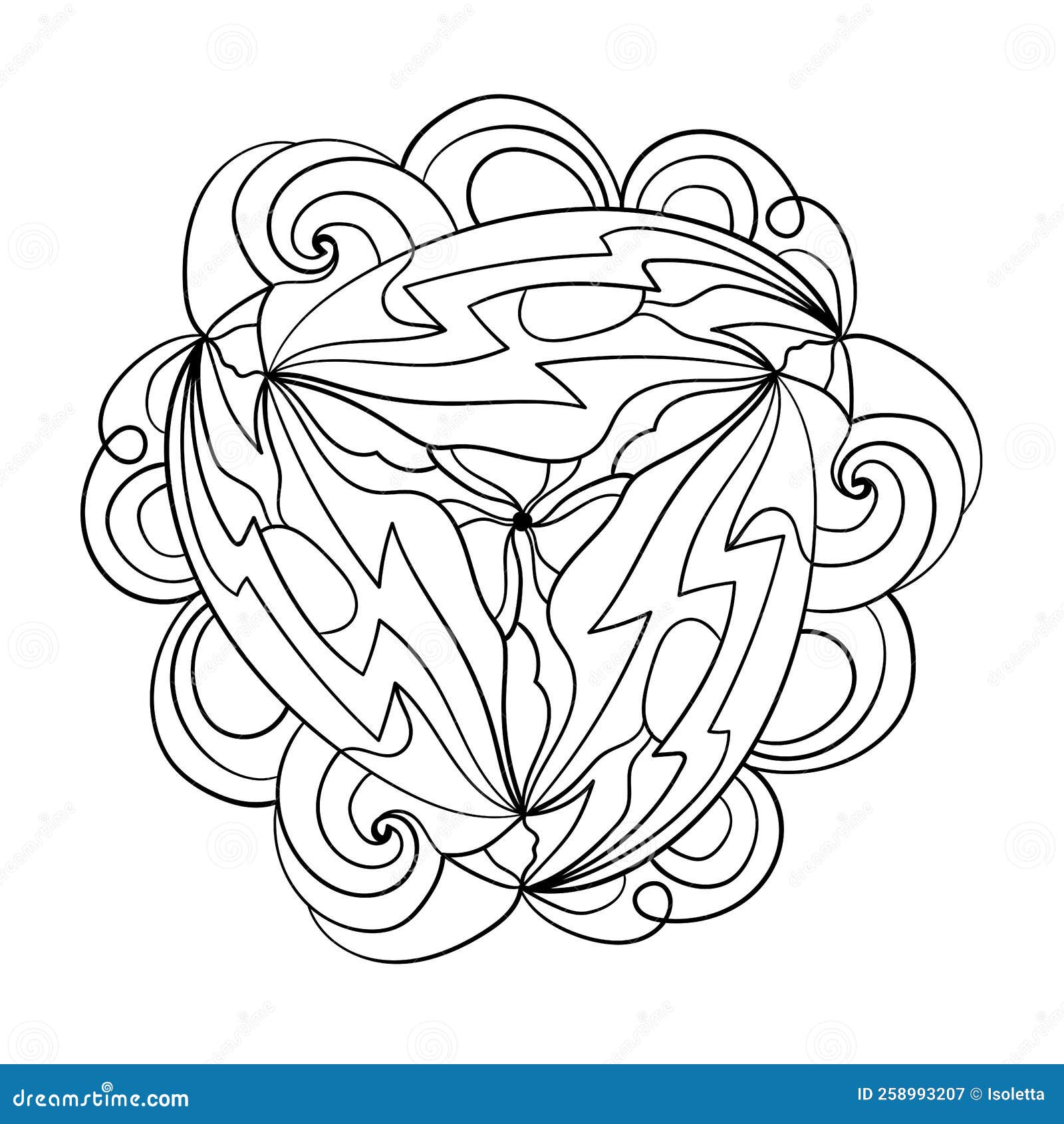 Abstract Mandala Pattern Vector Illustration Graphic Design Element