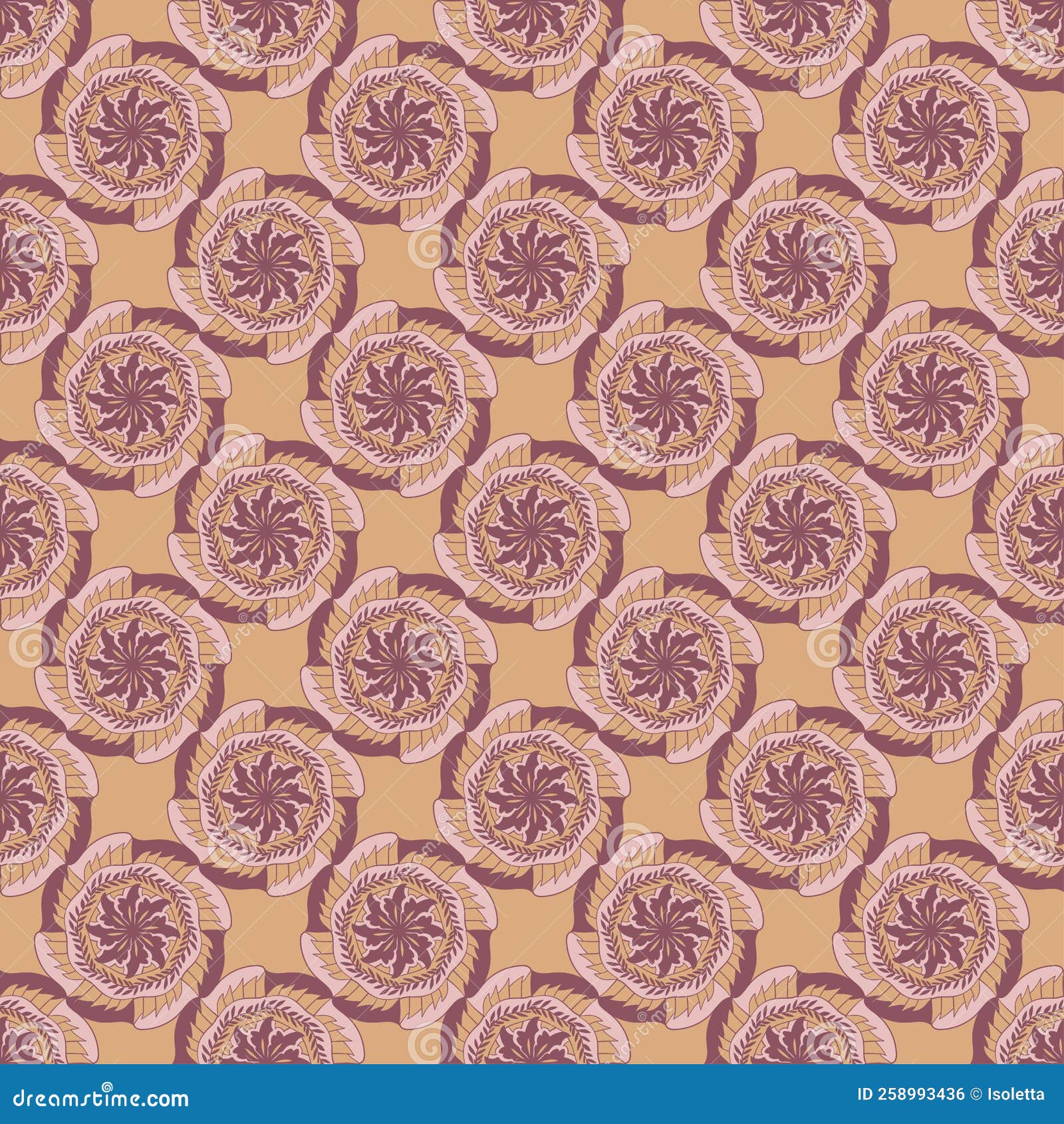 Vector Seamless Pattern. Elegant Ornamental Texture. Colorful Abstract ...