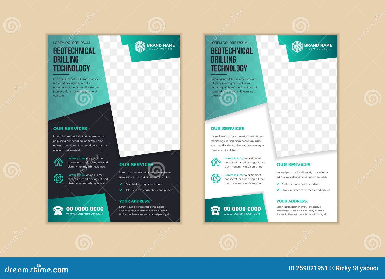 Abstract Flyer Design Template for Geotechnical Drilling Technology ...