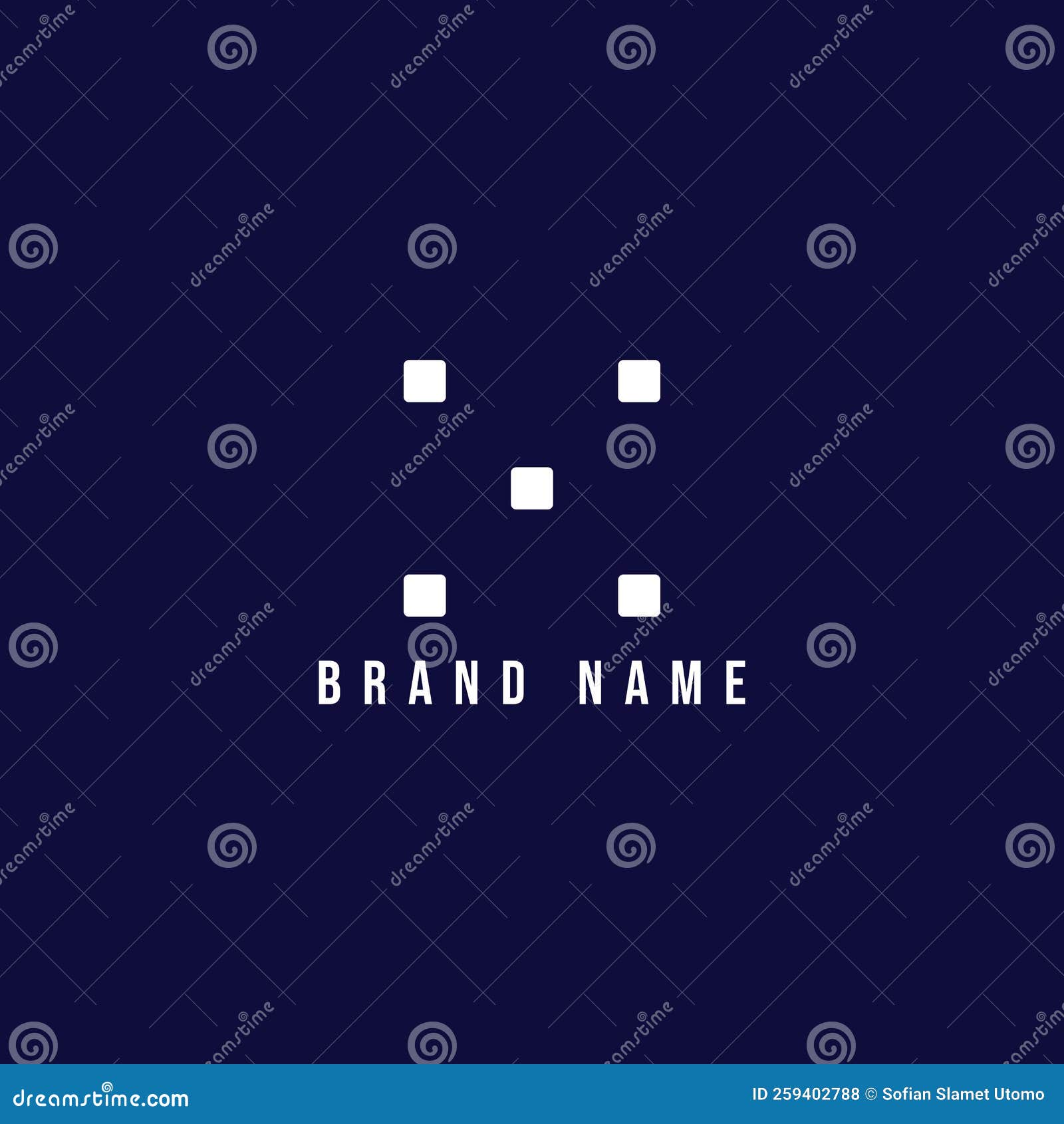 Small Five Square Logo stock vector. Illustration of symbol - 259402788