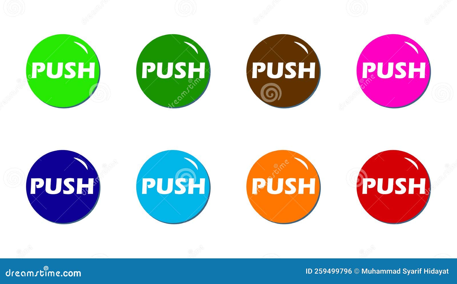Push button icon stock illustration. Illustration of line - 259499796