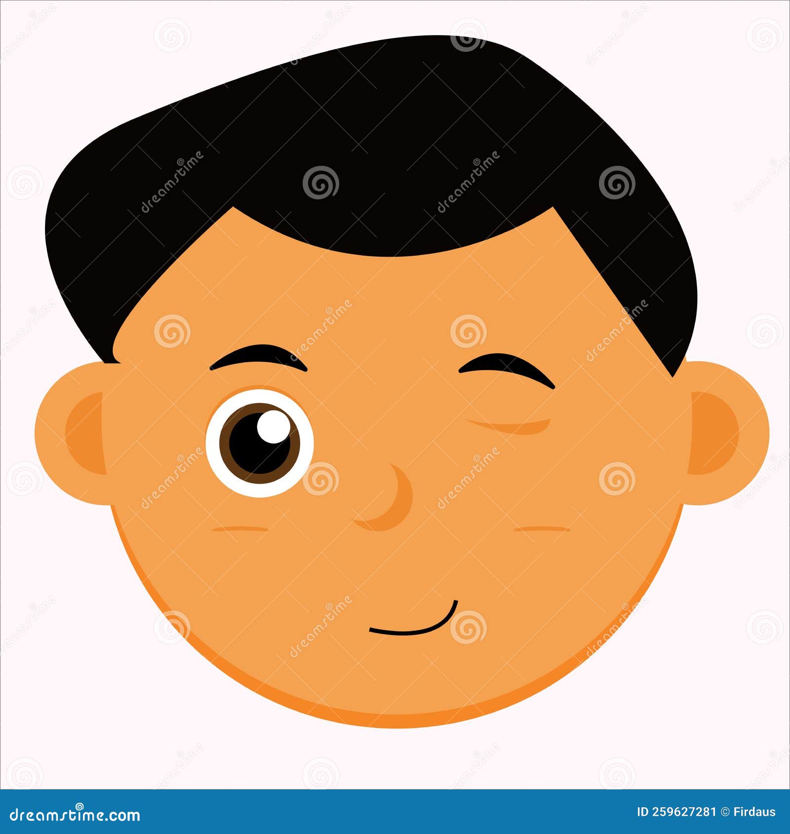 Illustration Adorable and Funny Expression Emoticons Stock Vector ...