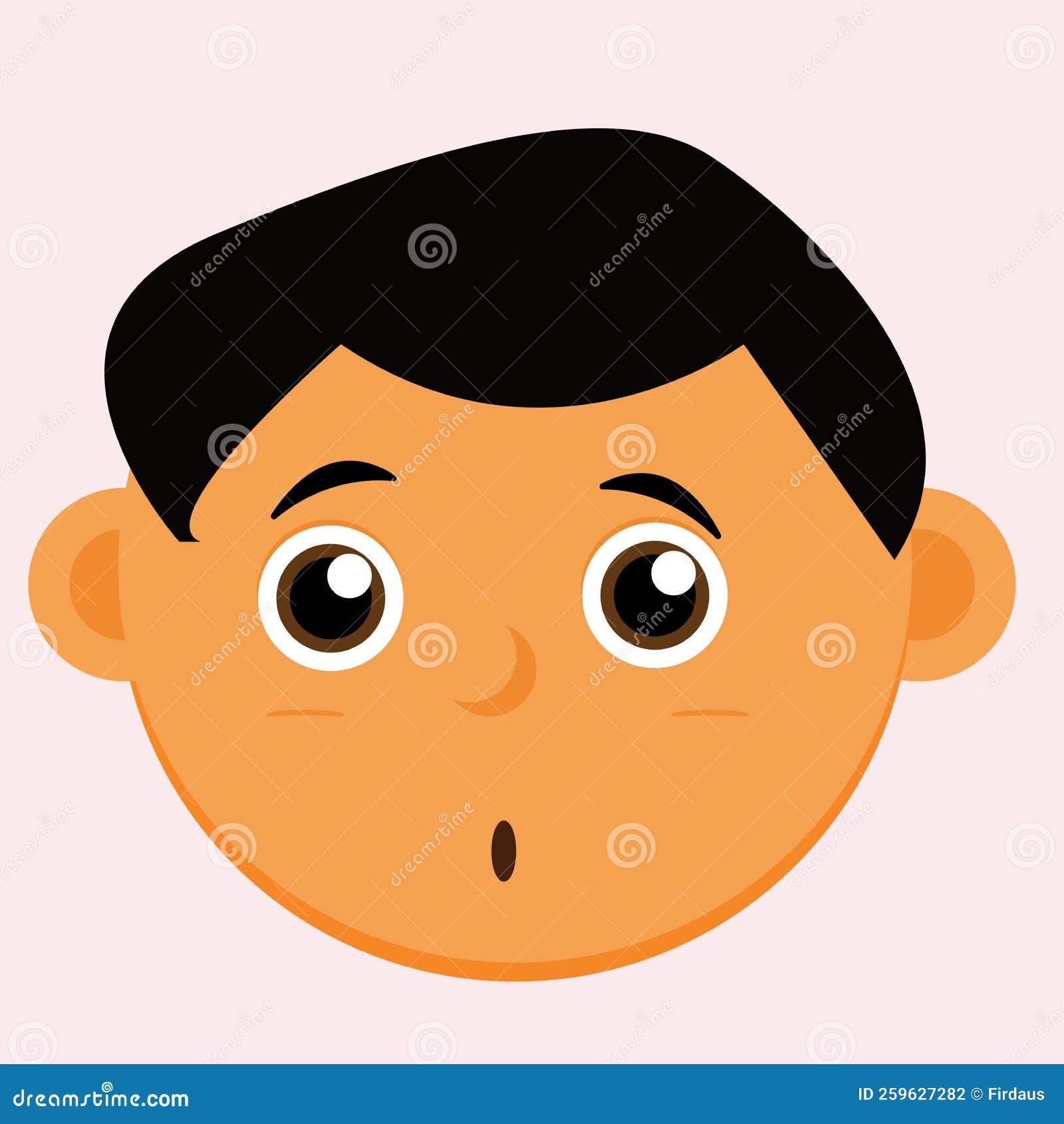 Illustration Adorable and Funny Expression Emoticons Stock Vector ...