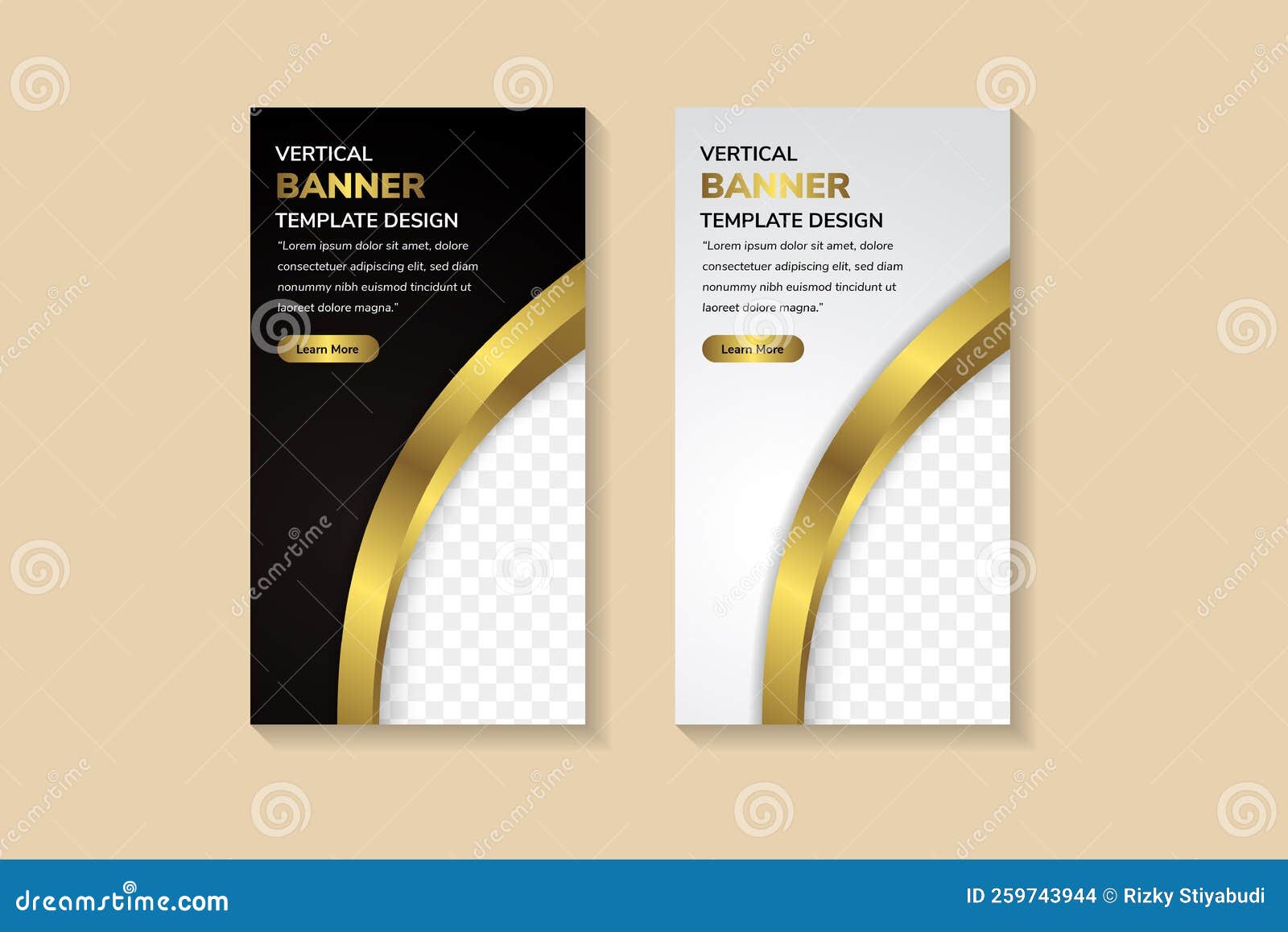 Collection of Abstract Luxury Trendy Vector Banner Vertical Stock ...