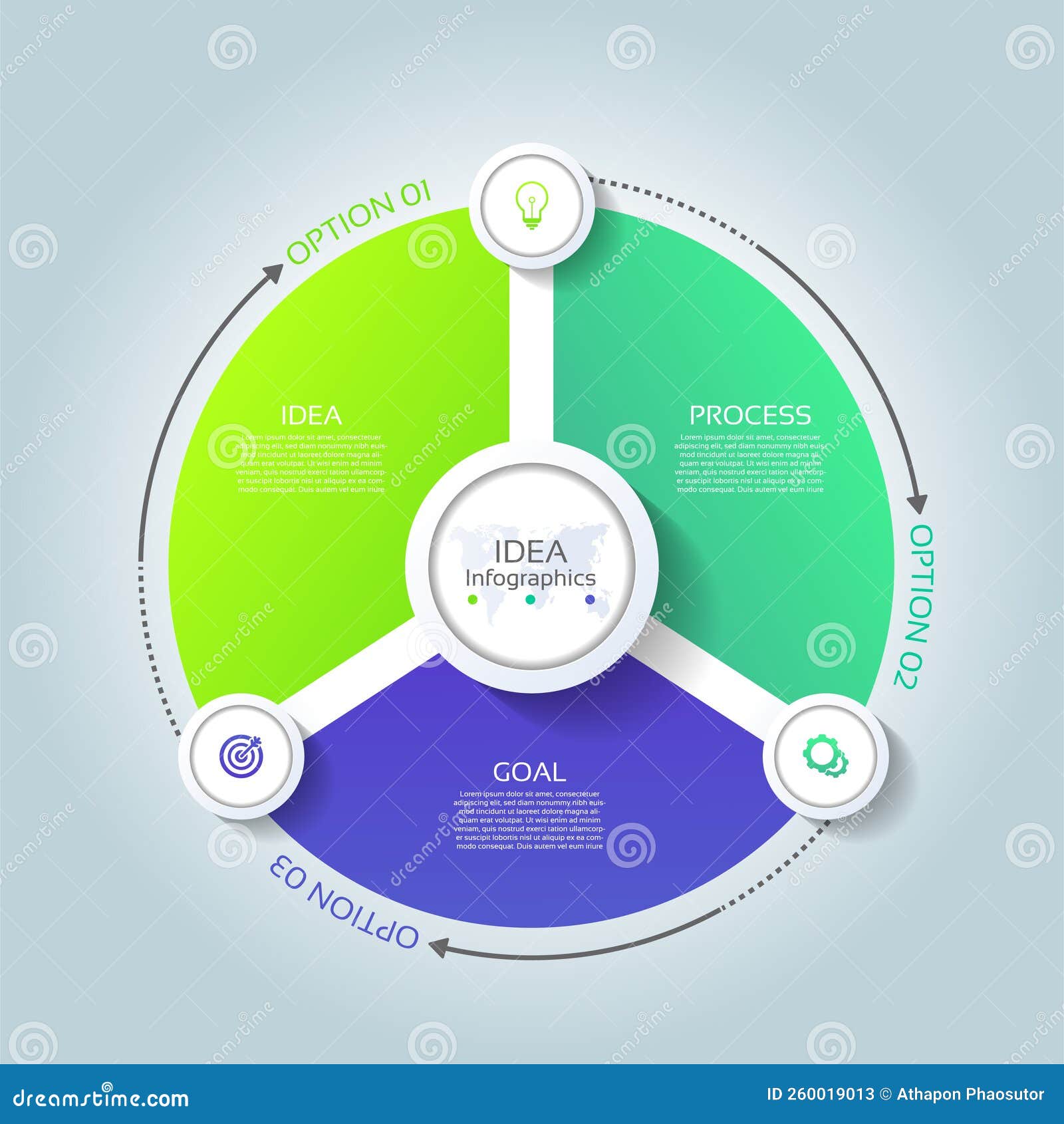 Presentation Business Infographic Circle Design Template Stock Vector ...