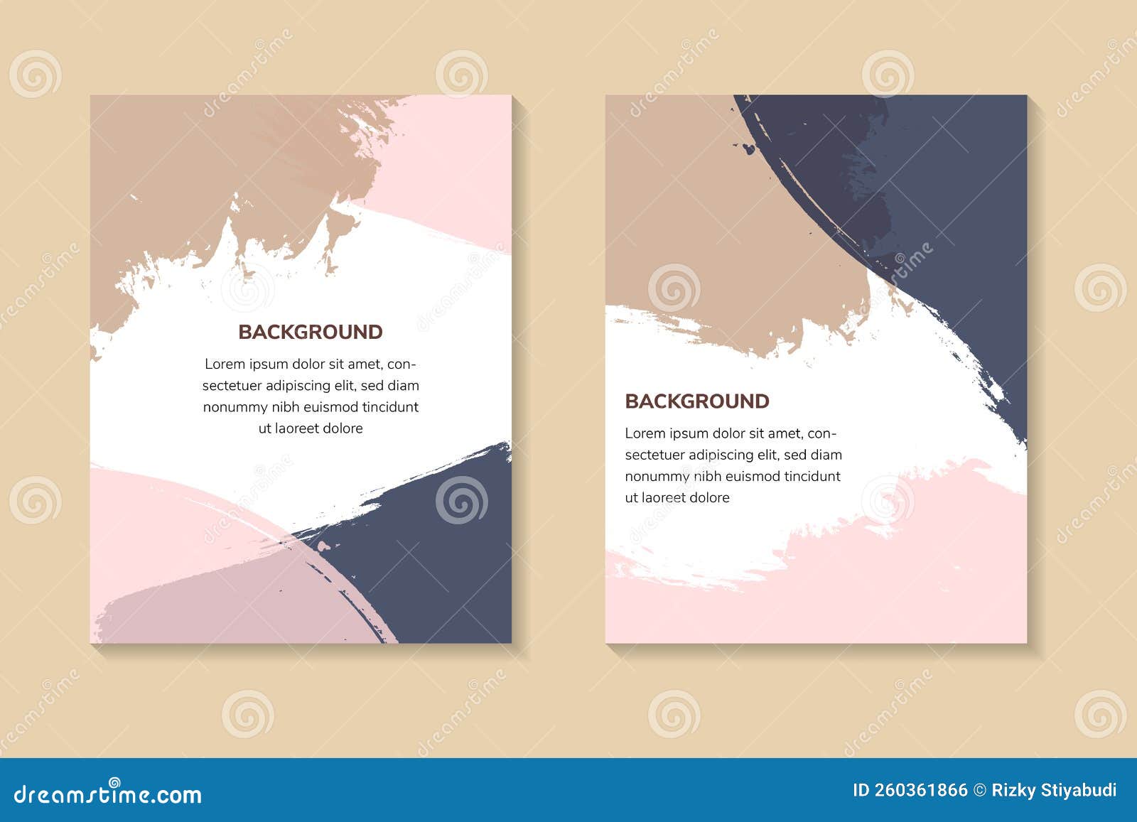 Collection of Vector Design Templates Use Vertical Layout A4 Sizes ...