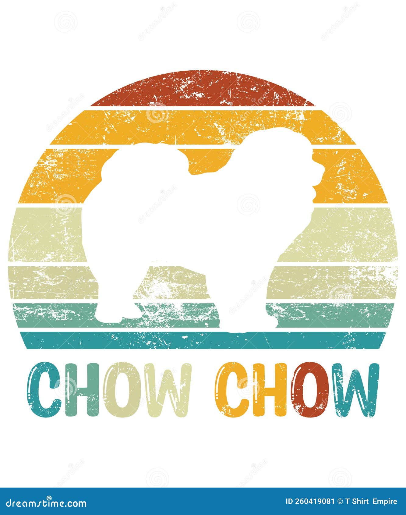 Chow-chow Silhouette Real Word Vector Illustration | CartoonDealer.com ...