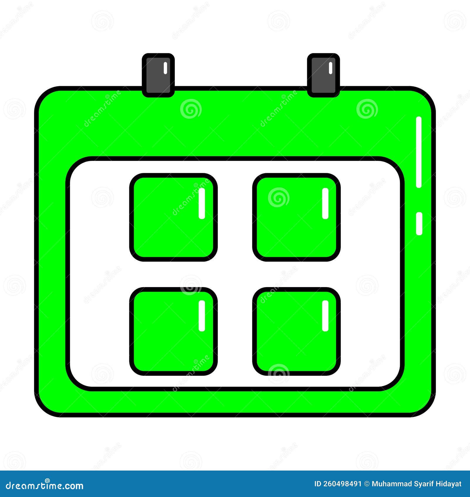 Calendar icon stock illustration. Illustration of cartoon - 260498491