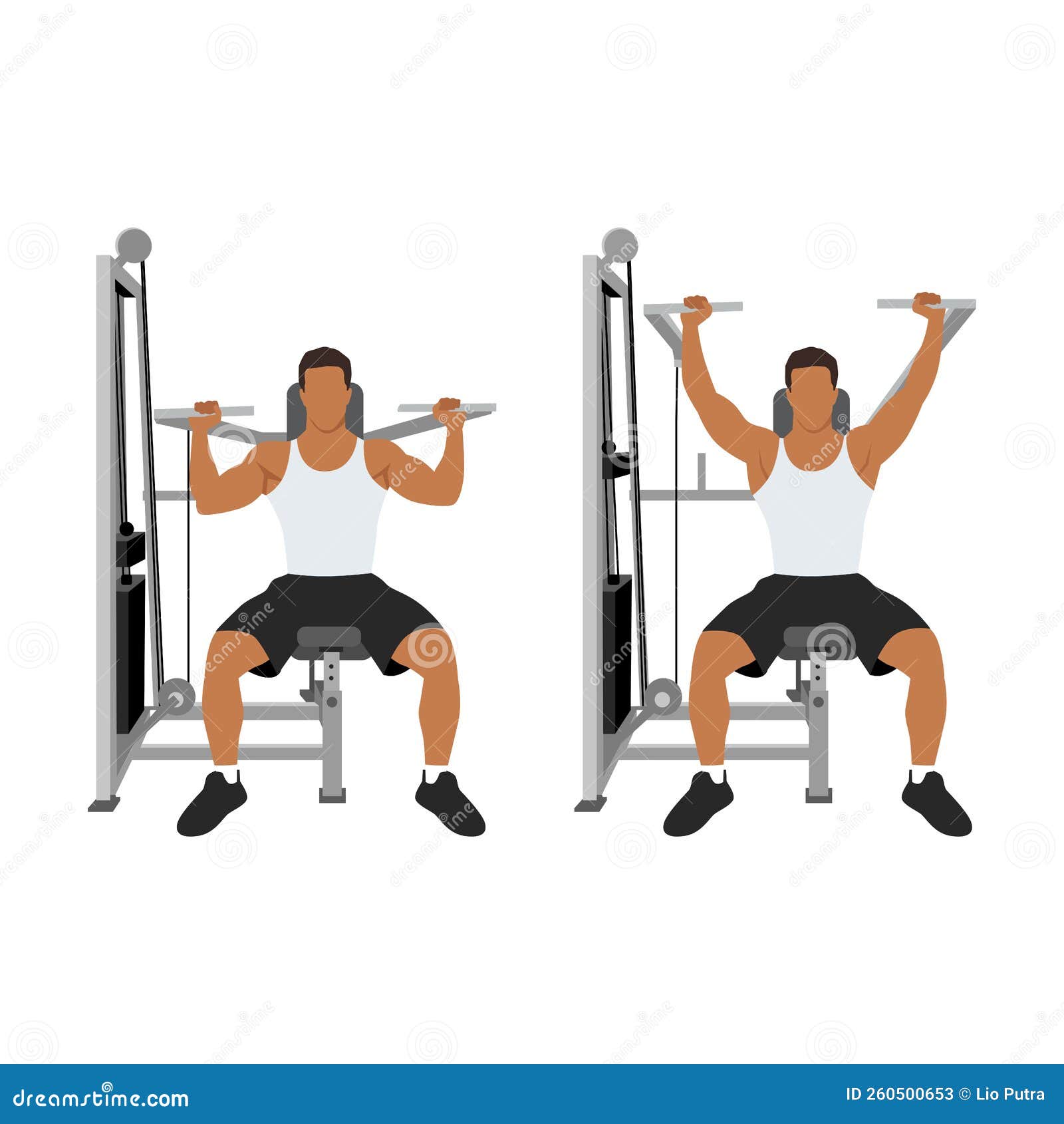 Seated Overhead Press Machine