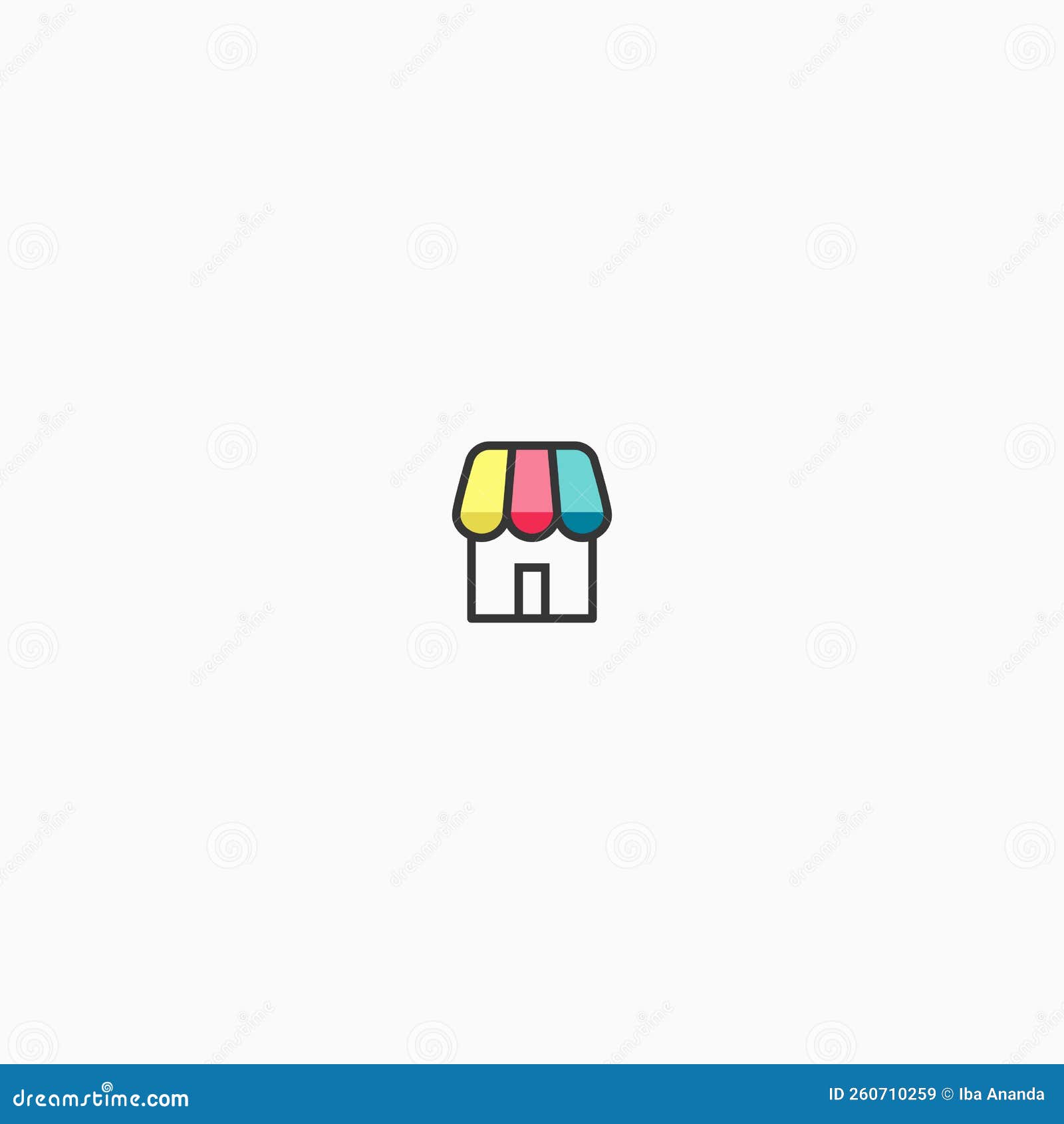 Small Store icon stock vector. Illustration of shop - 260710259