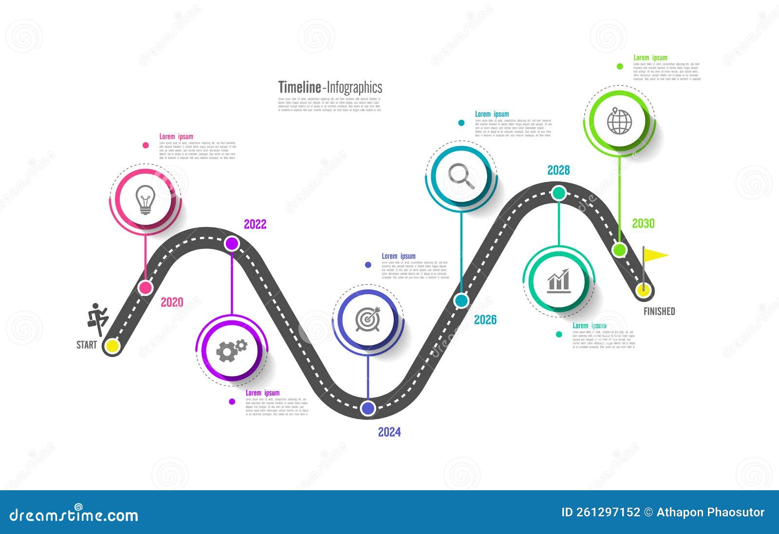 Presentation Timeline Business Infographic Design Template Stock Vector ...