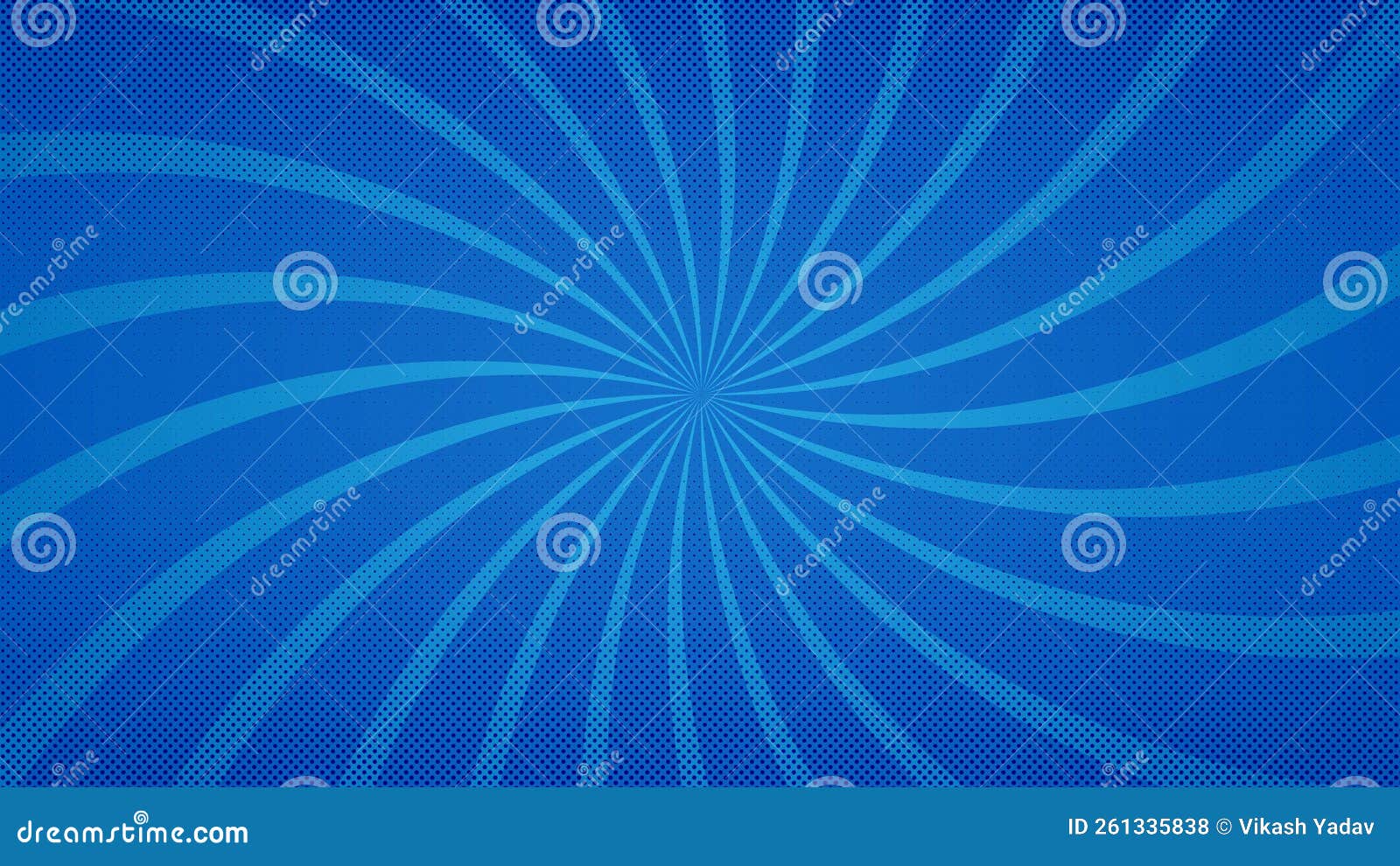 Blue Color Halftone Youtube Thumbnail Background Stock Illustration ...