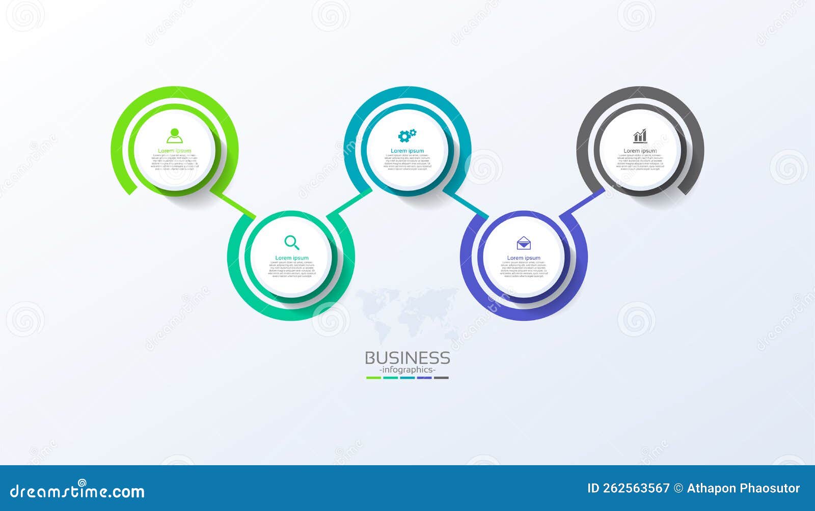 Infographic Vector Design Business Icons Template Stock Vector ...