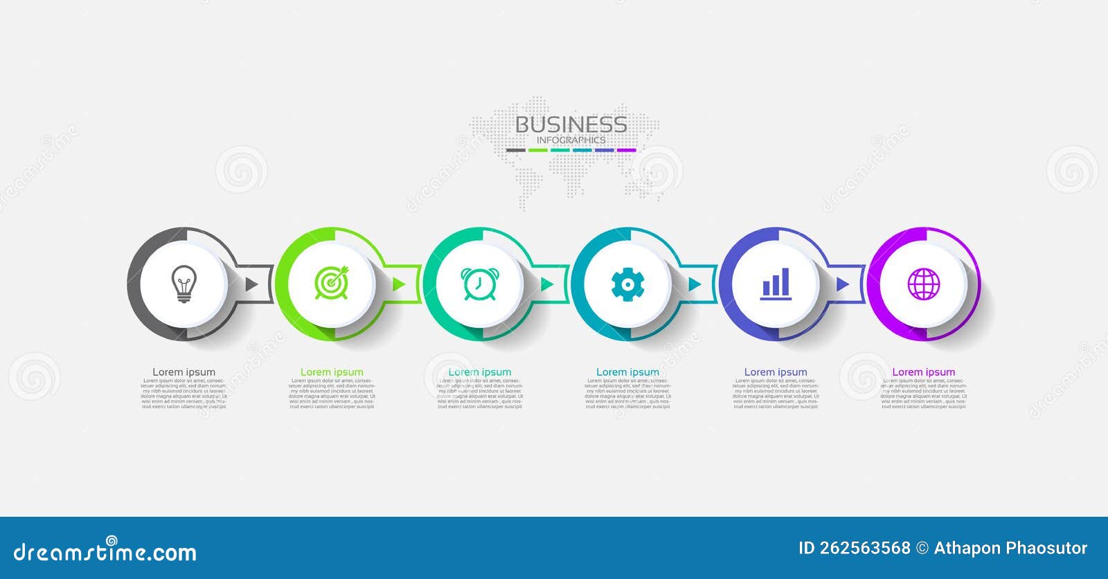 Infographic Vector Design Business Icons Template Stock Vector ...