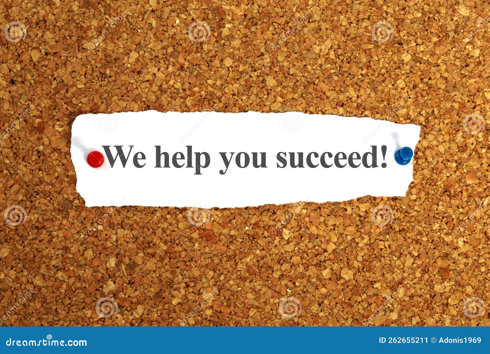 We Help You Succeed on White Paper Stock Illustration - Illustration of ...