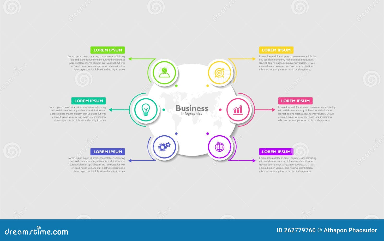 Infographic Vector Design Business Icons Template Stock Vector ...