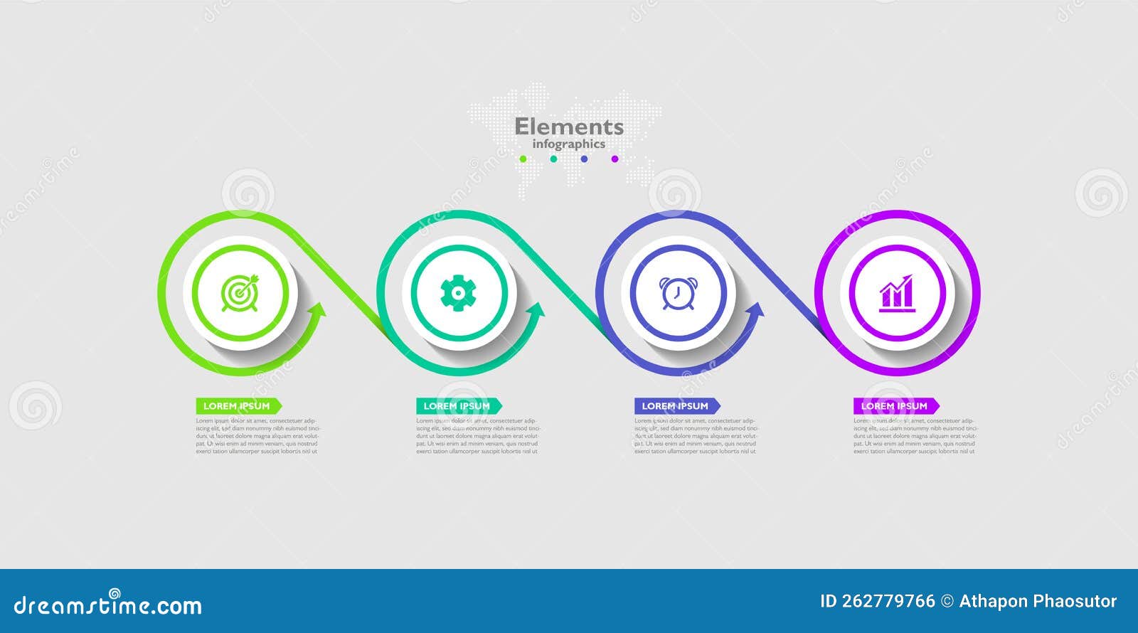 Infographic Vector Design Business Icons Template Stock Vector ...