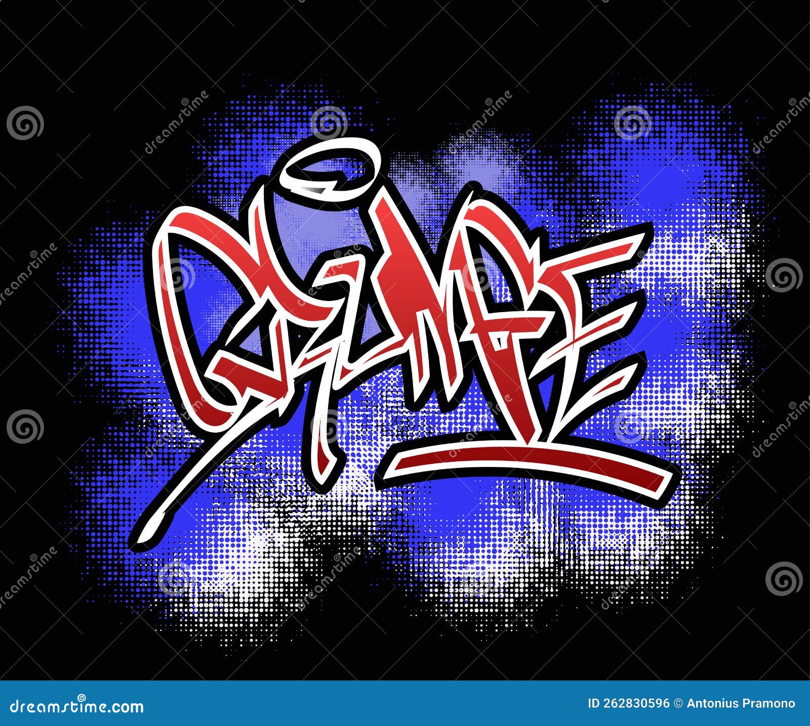 Graffiti Art Word of GRUNGE Stock Illustration - Illustration of hand ...