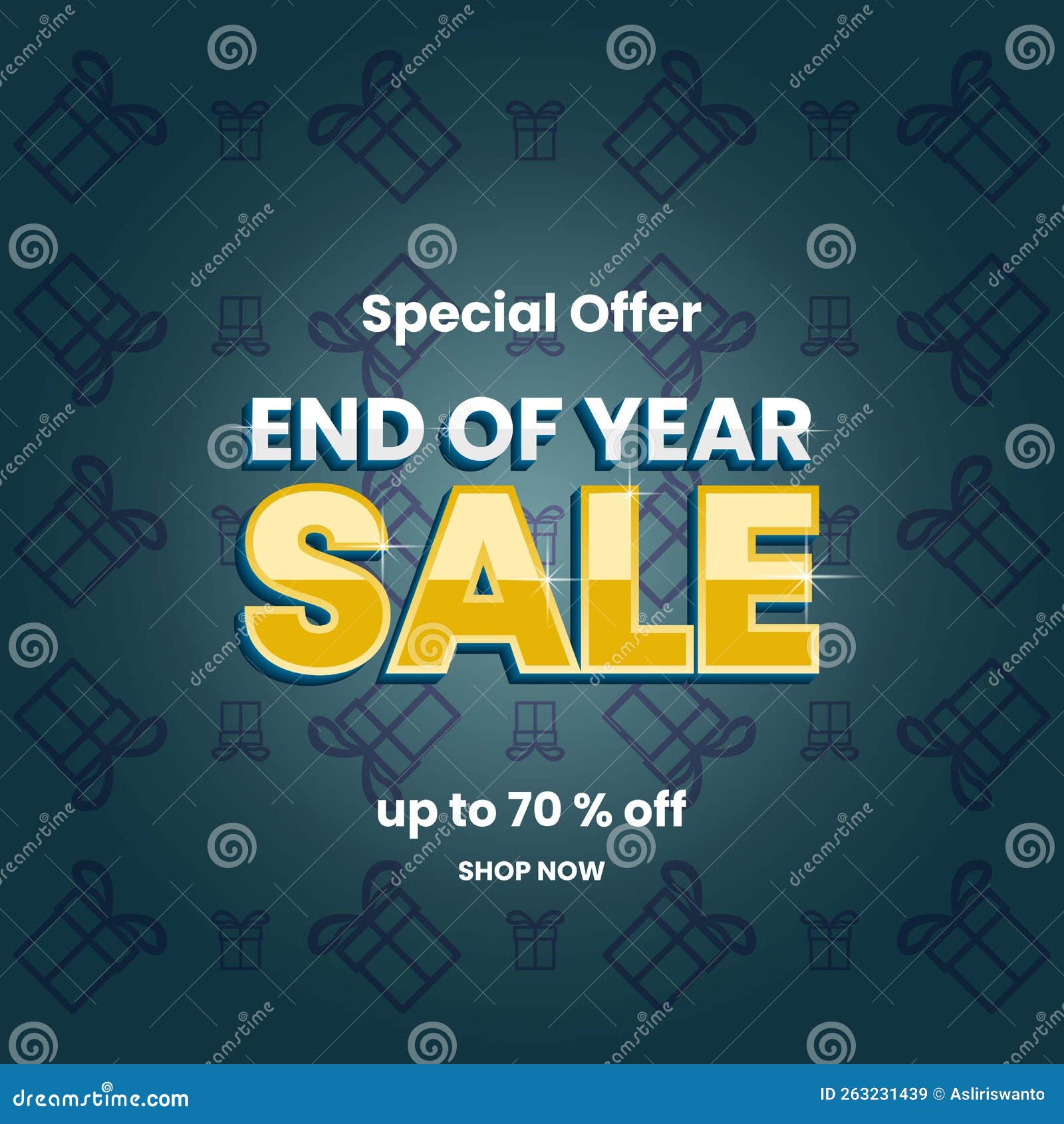 End of Year Sale Design for Promotion. Simple and Modern Concept Stock ...