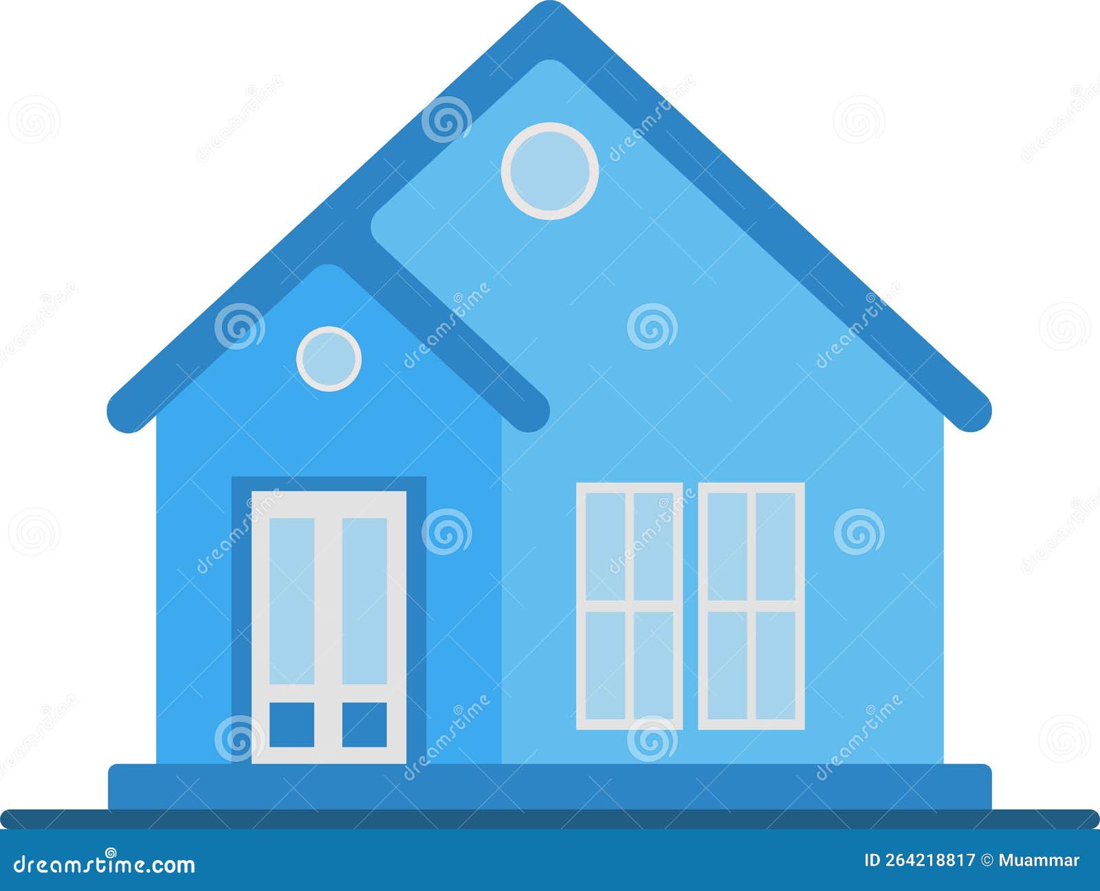 Detailed House, Home Illustration Vector Illustration and Icon for App ...