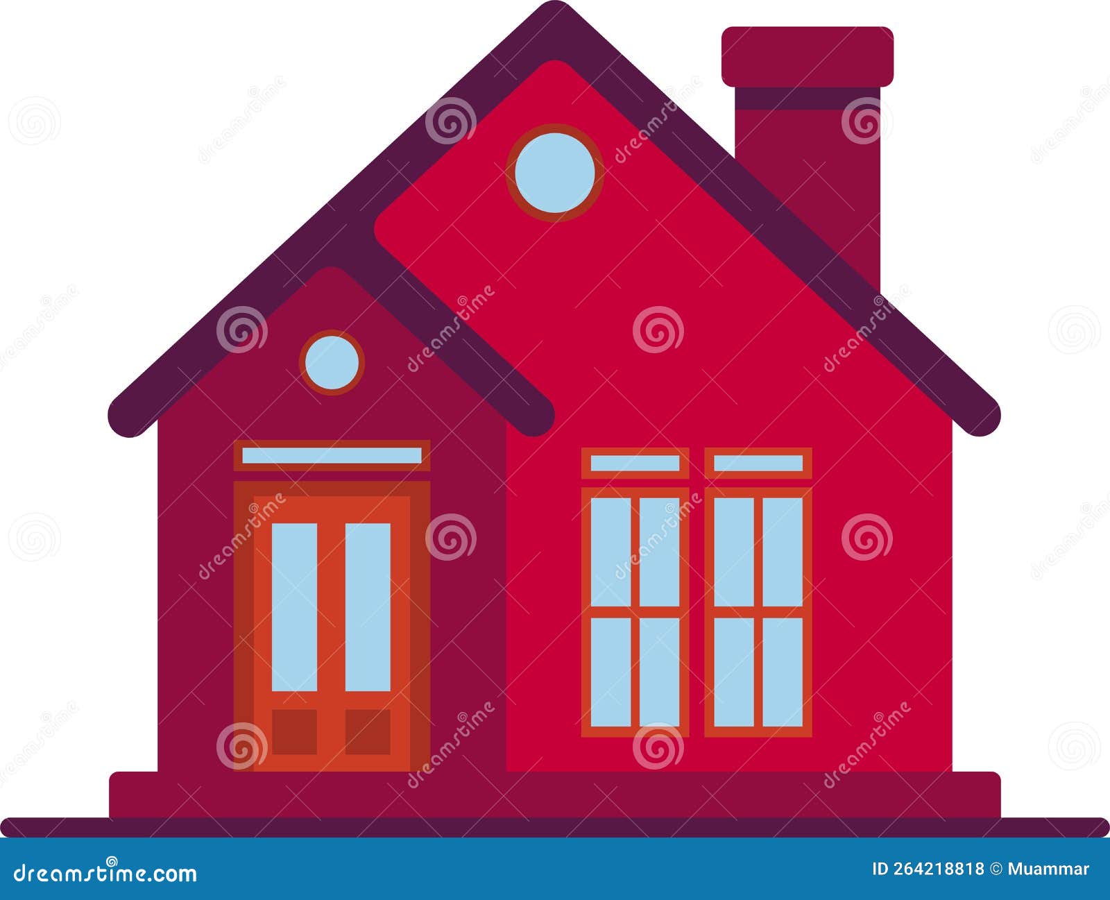 Detailed House, Home Illustration Vector Illustration and Icon for App ...
