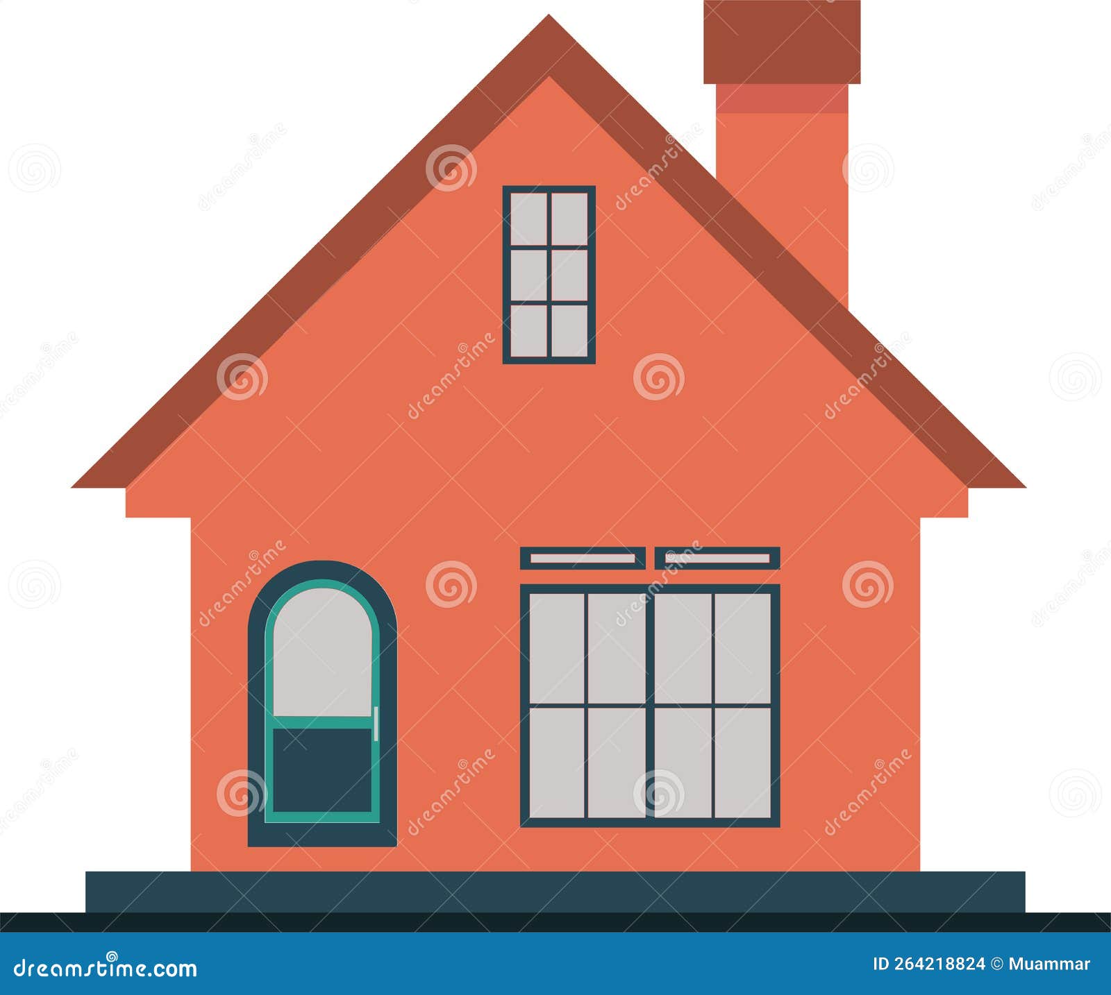 Detailed House, Home Illustration Vector Illustration and Icon for App ...