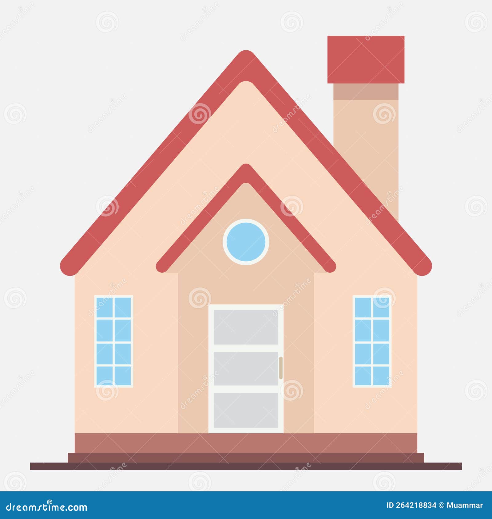 Detailed House, Home Illustration Vector Illustration and Icon for App ...