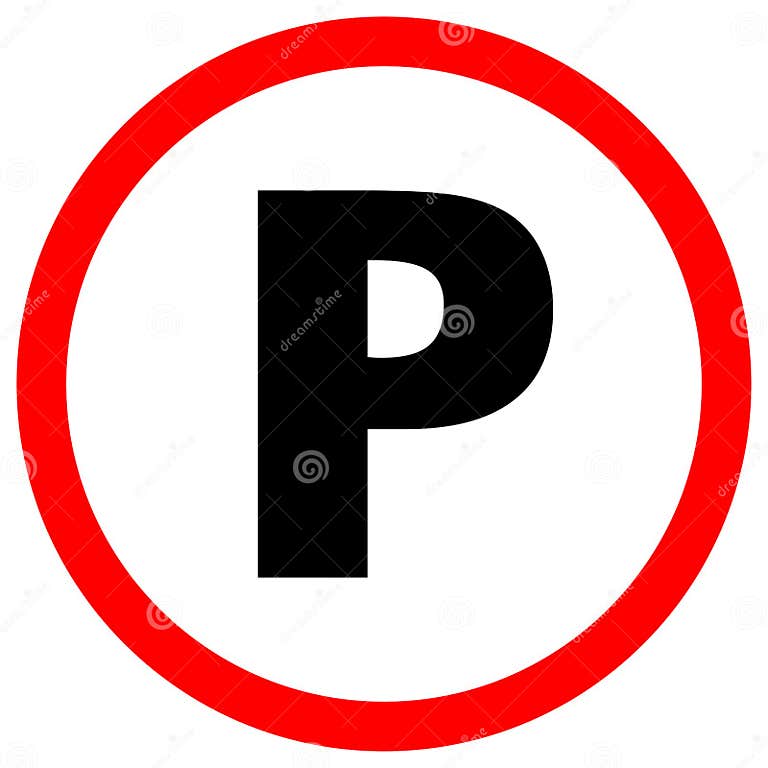 Park Here Sign. Vector Illustration Stock Illustration - Illustration ...