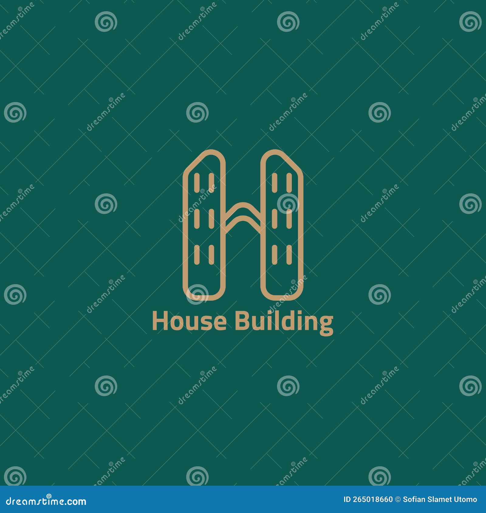 Letter Two Building Logo stock vector. Illustration of home - 265018660