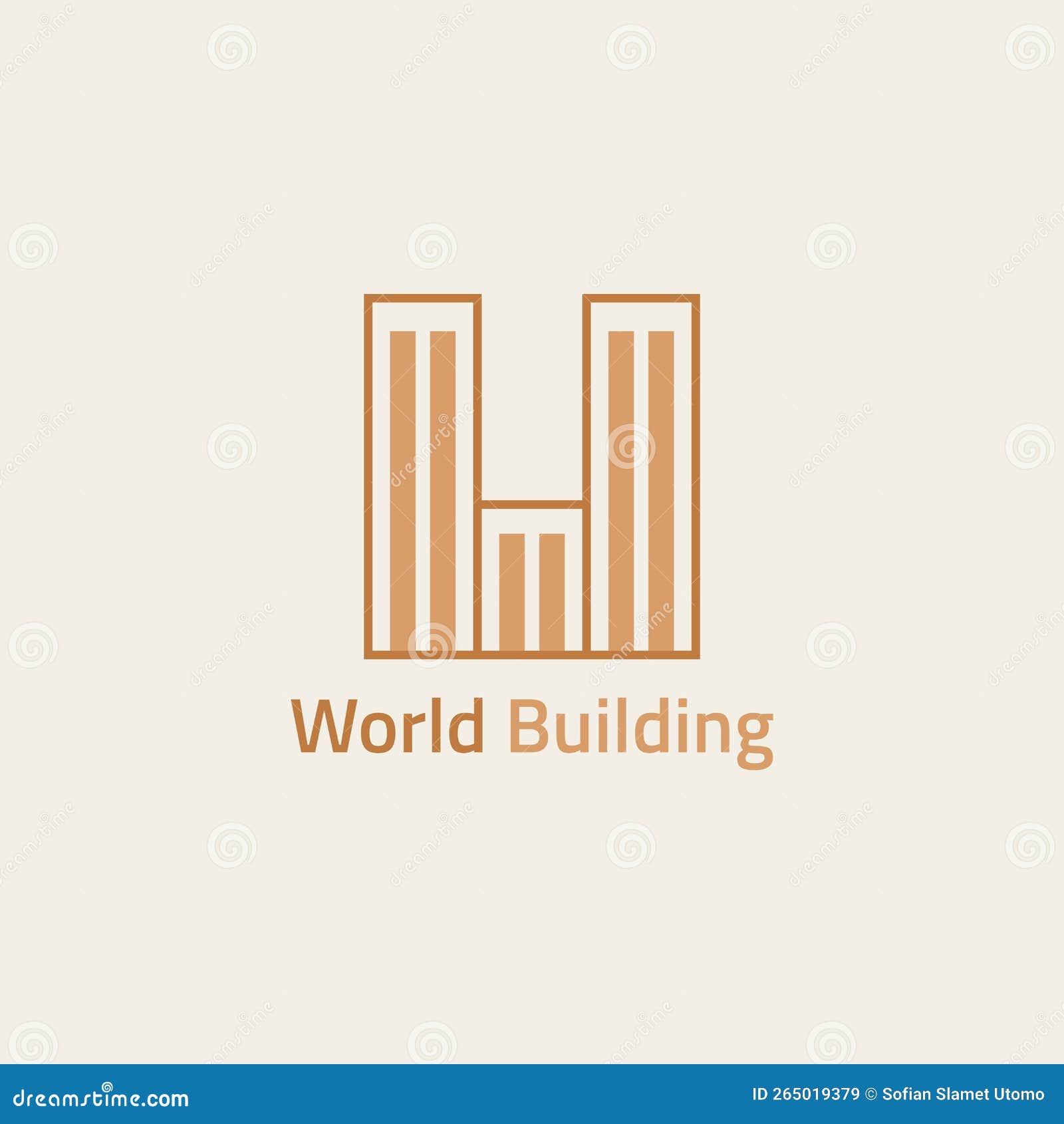 W Letter Shaped Building Logo Stock Vector - Illustration of design ...