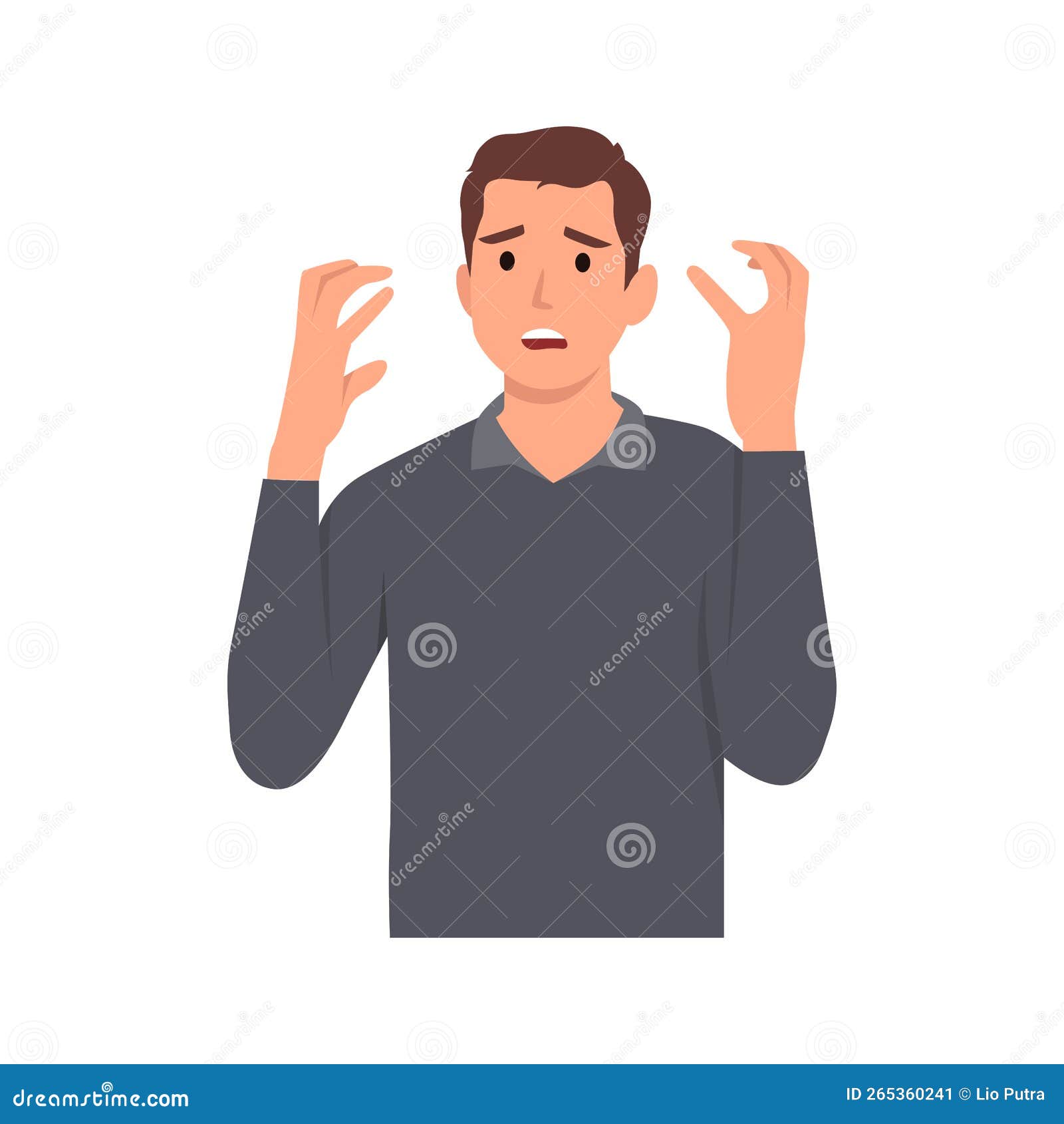 Hands Put A Question Mark On The Human Head. Concept Of Questioning ...