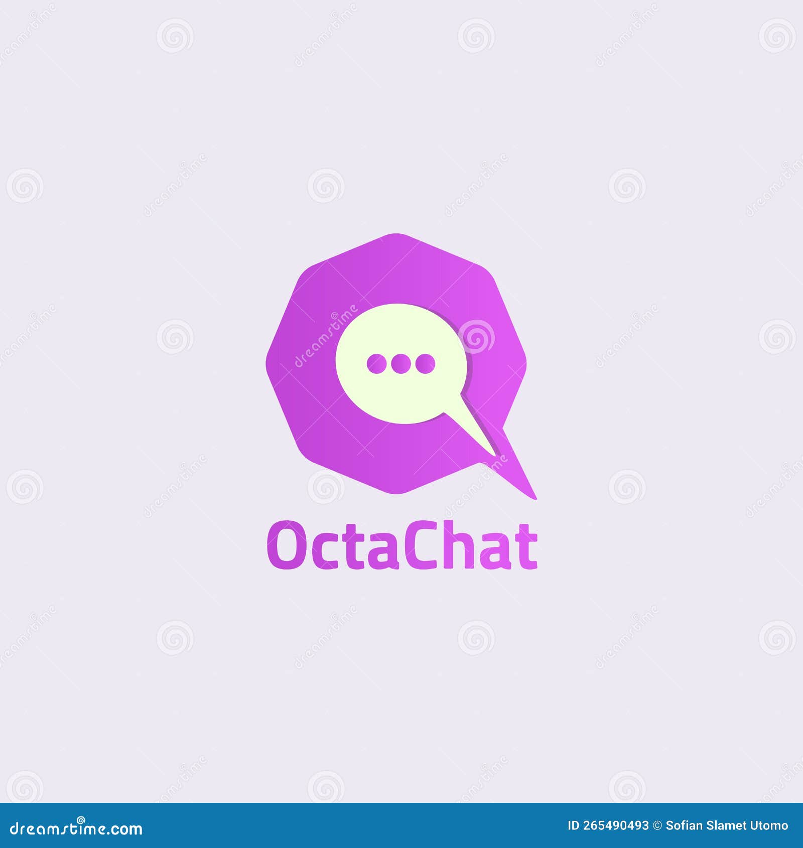 Purple Color Messaging Application Logo Stock Vector - Illustration of ...