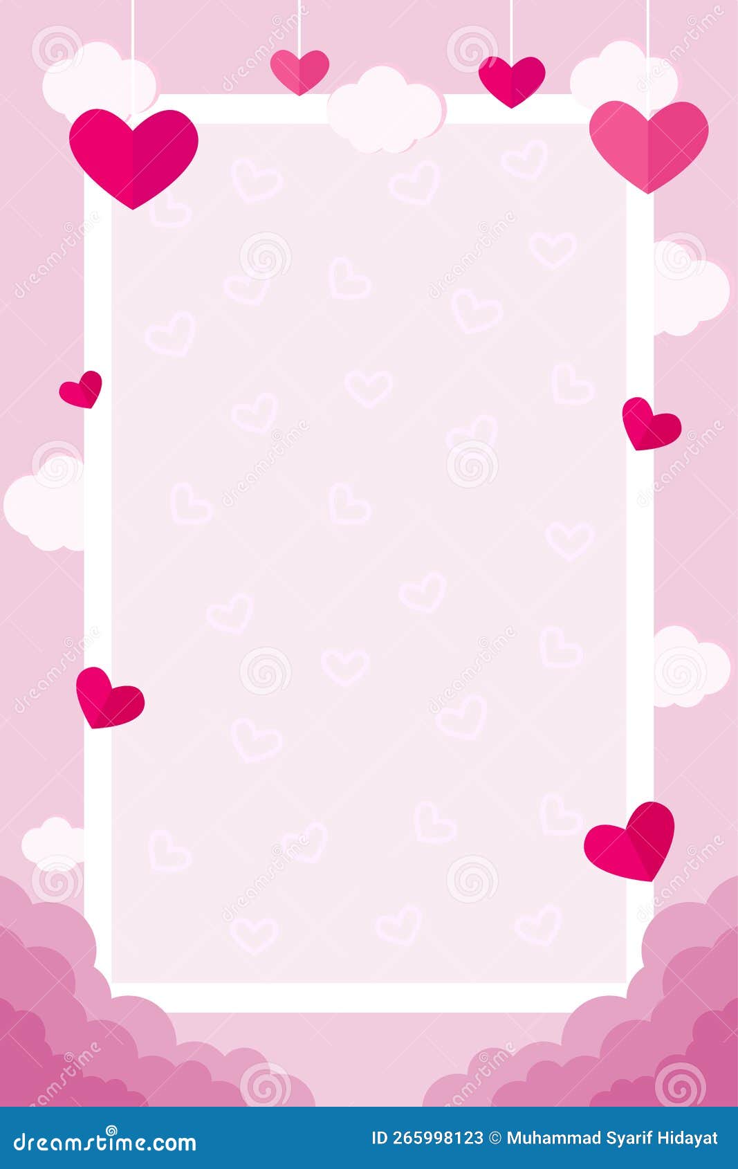 Love frame background stock vector. Illustration of vector - 265998123