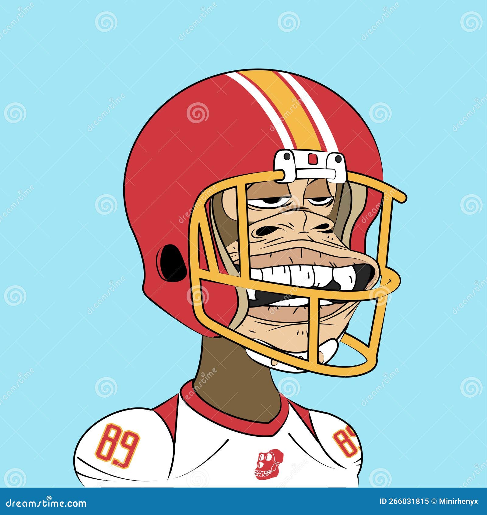 Monkey With The Football Ball In Hands - Paraphrase Of The Famous ...