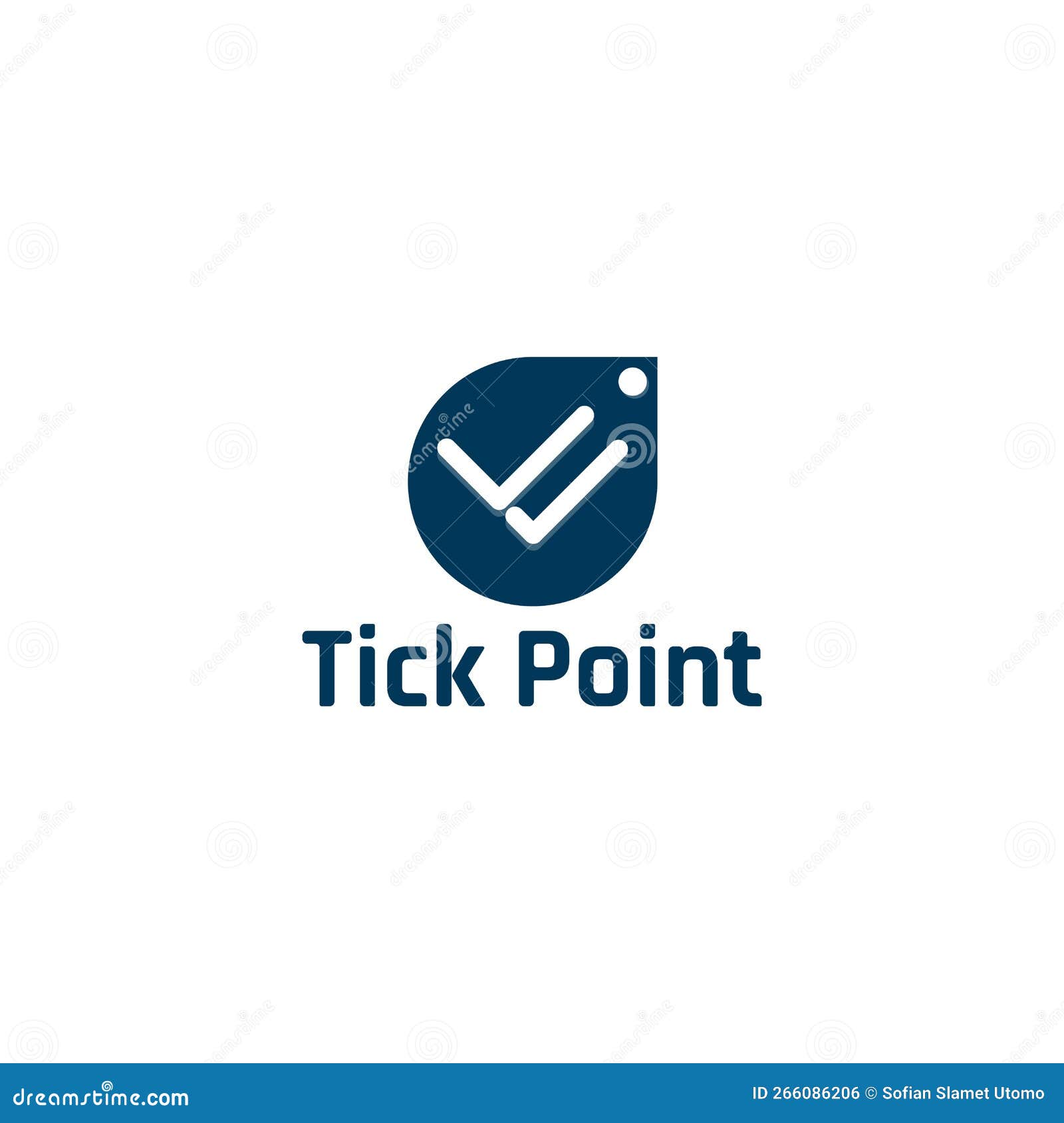 Double Tick Shaped Application Logo Stock Vector - Illustration of logo ...