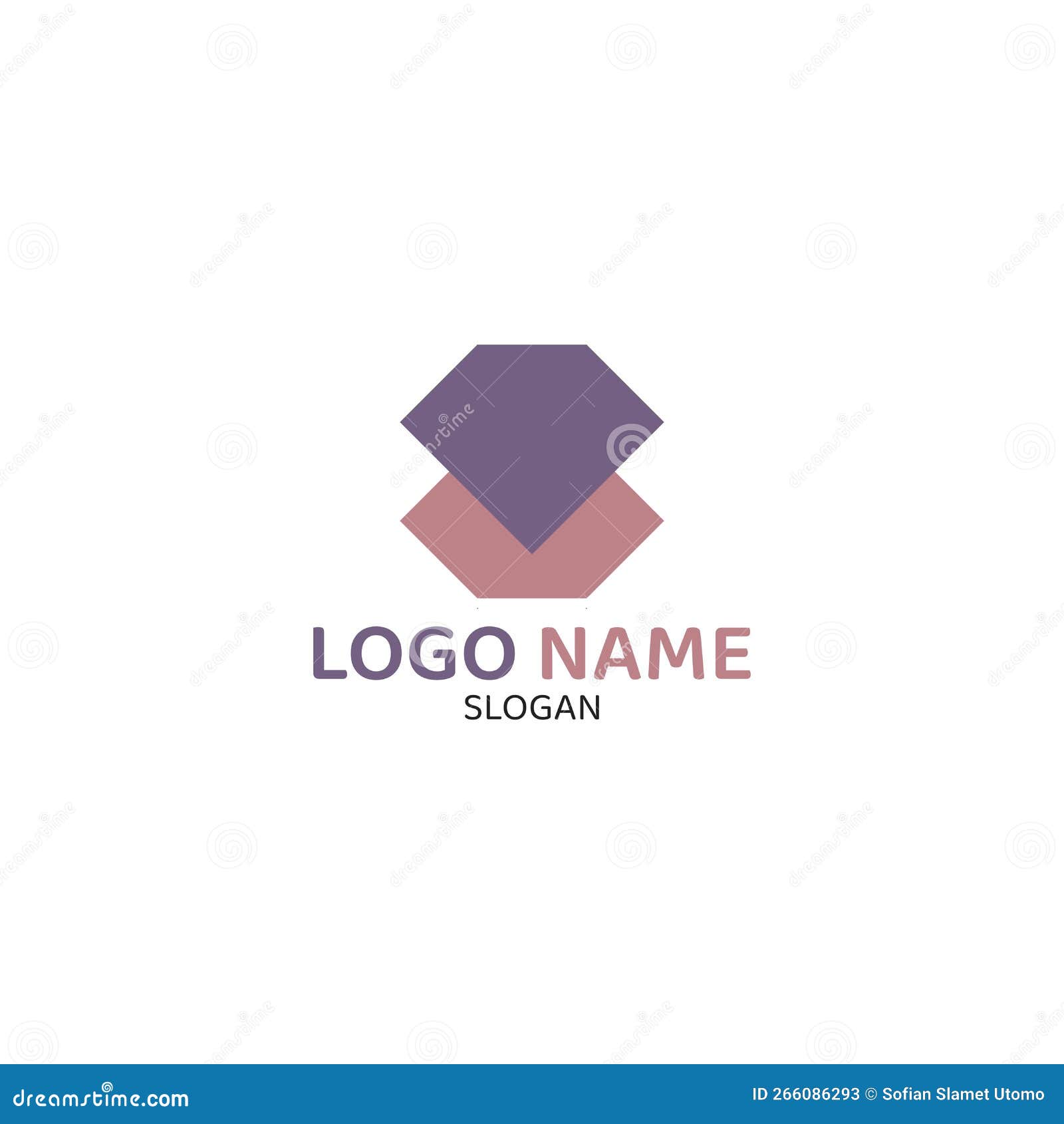 Abstract Business Logo in Purple Color Stock Vector - Illustration of ...