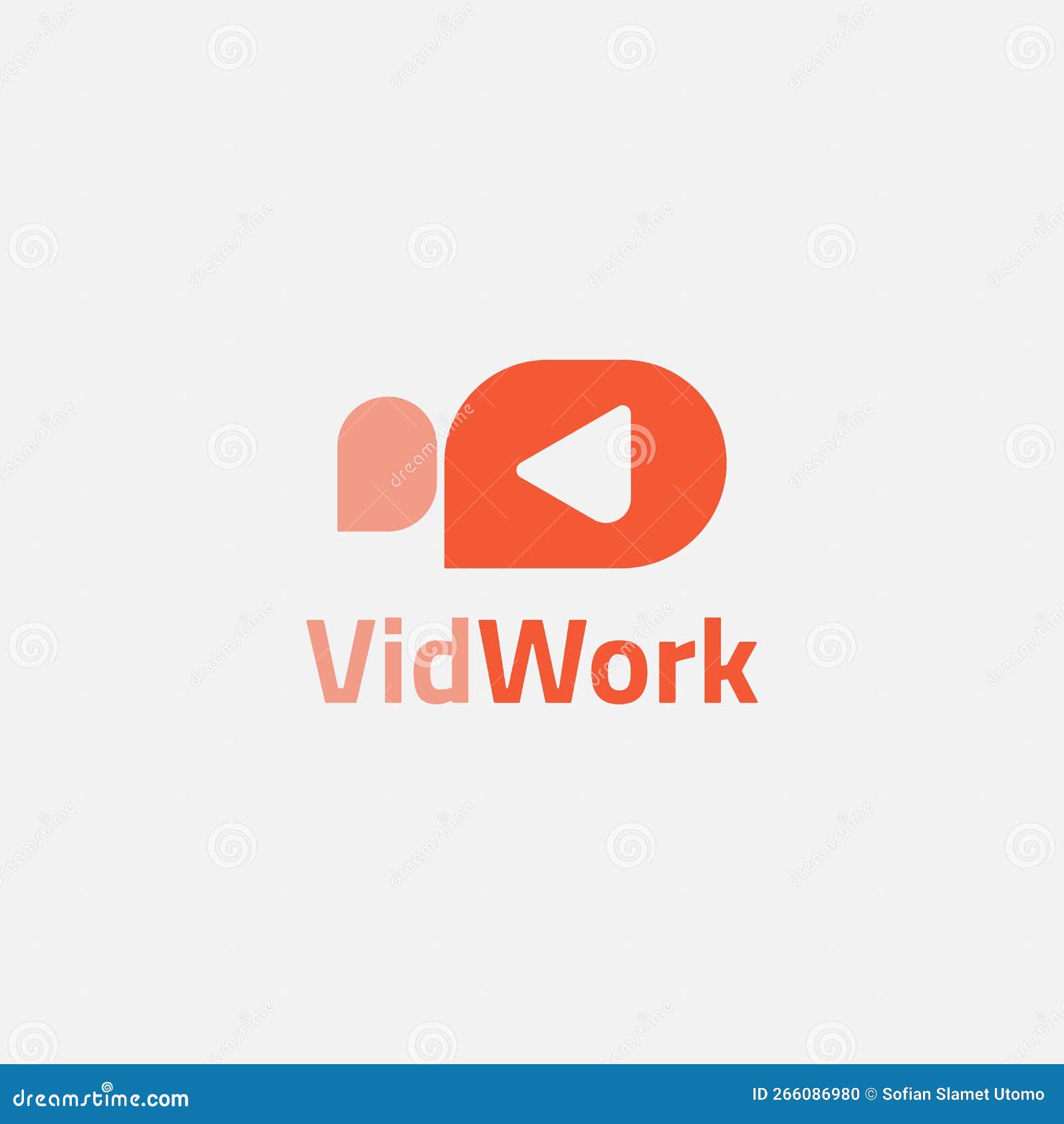 Red Color Video Conferencing Application Logo Stock Vector ...