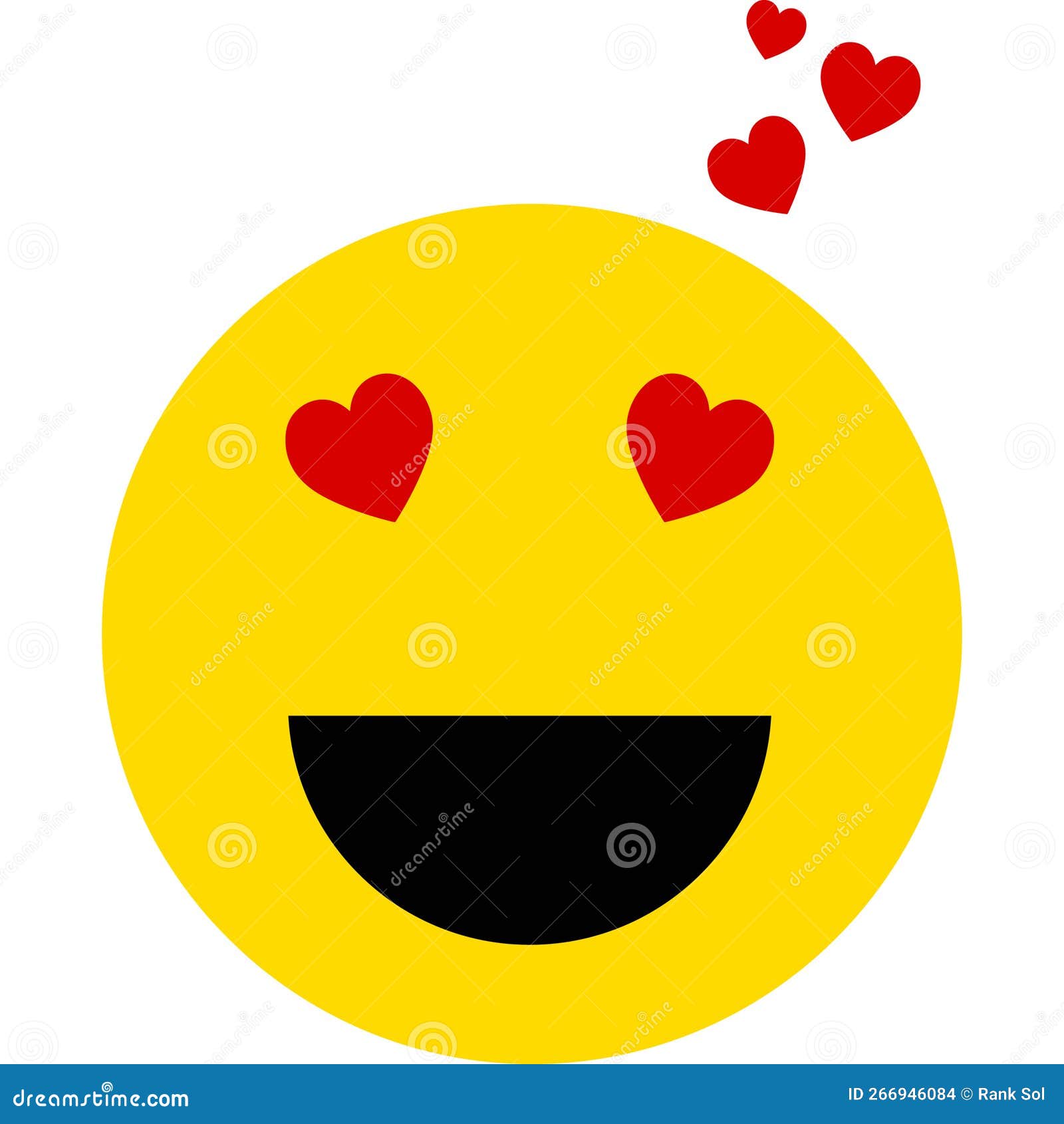 Love Emoji Icon in Colored Outline Style Stock Vector - Illustration of ...