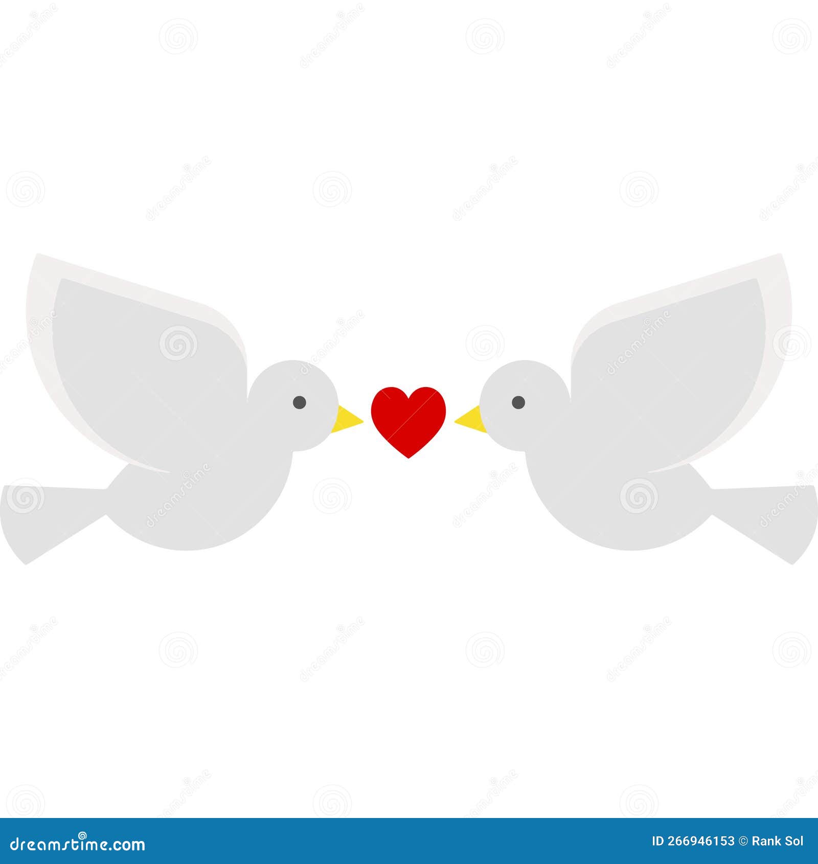 Love Bird Icon in Colored Outline Style Stock Vector - Illustration of ...