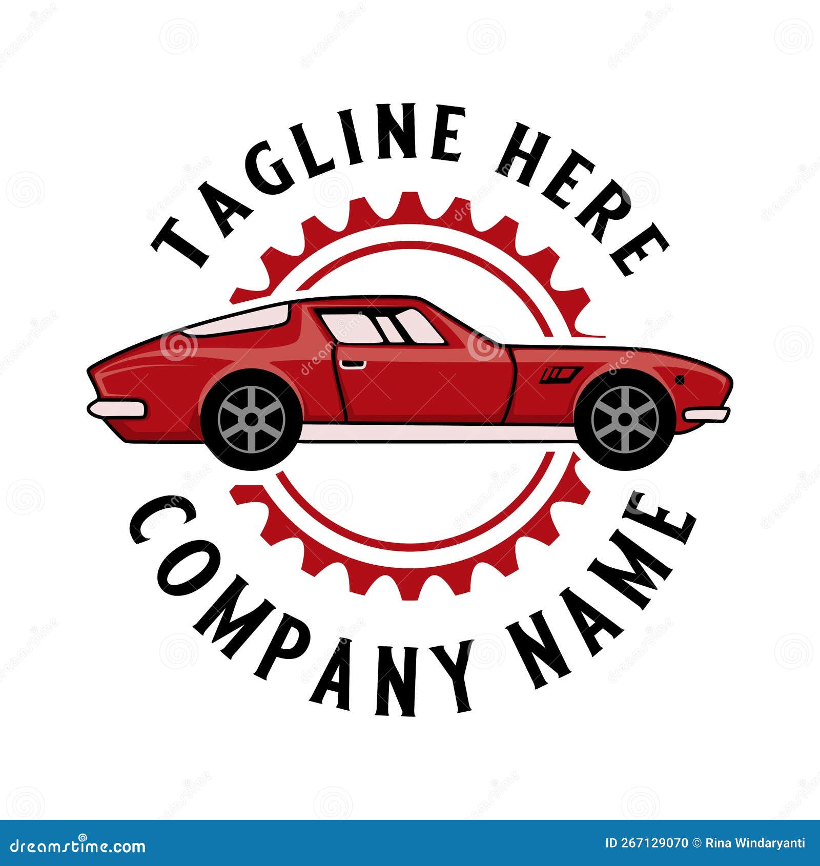 Classic Car Vector Logo Design. Classic Car Theme with Vintage Style ...